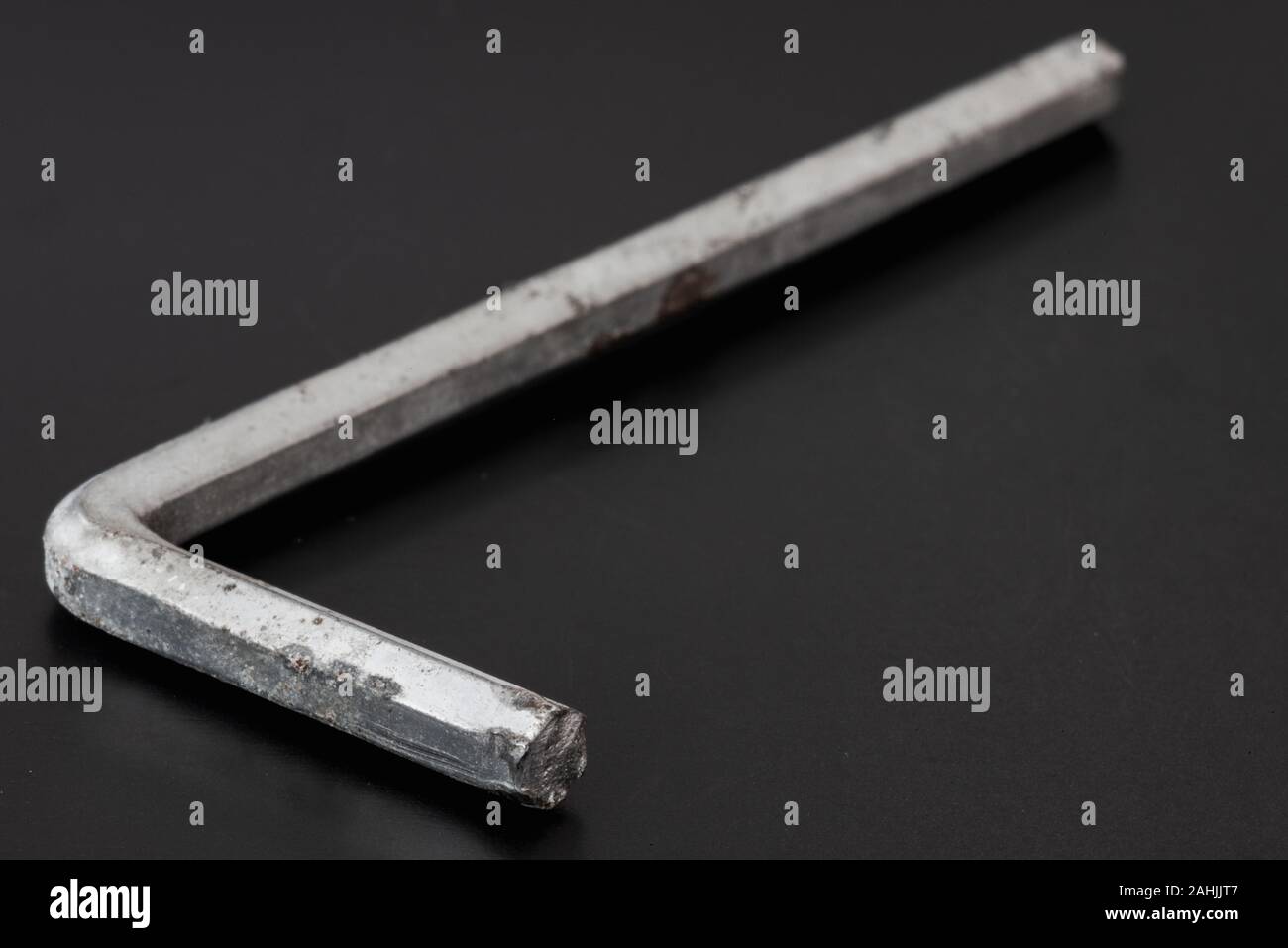 hexagon socket screw allen key in a solid background Stock Photo - Alamy