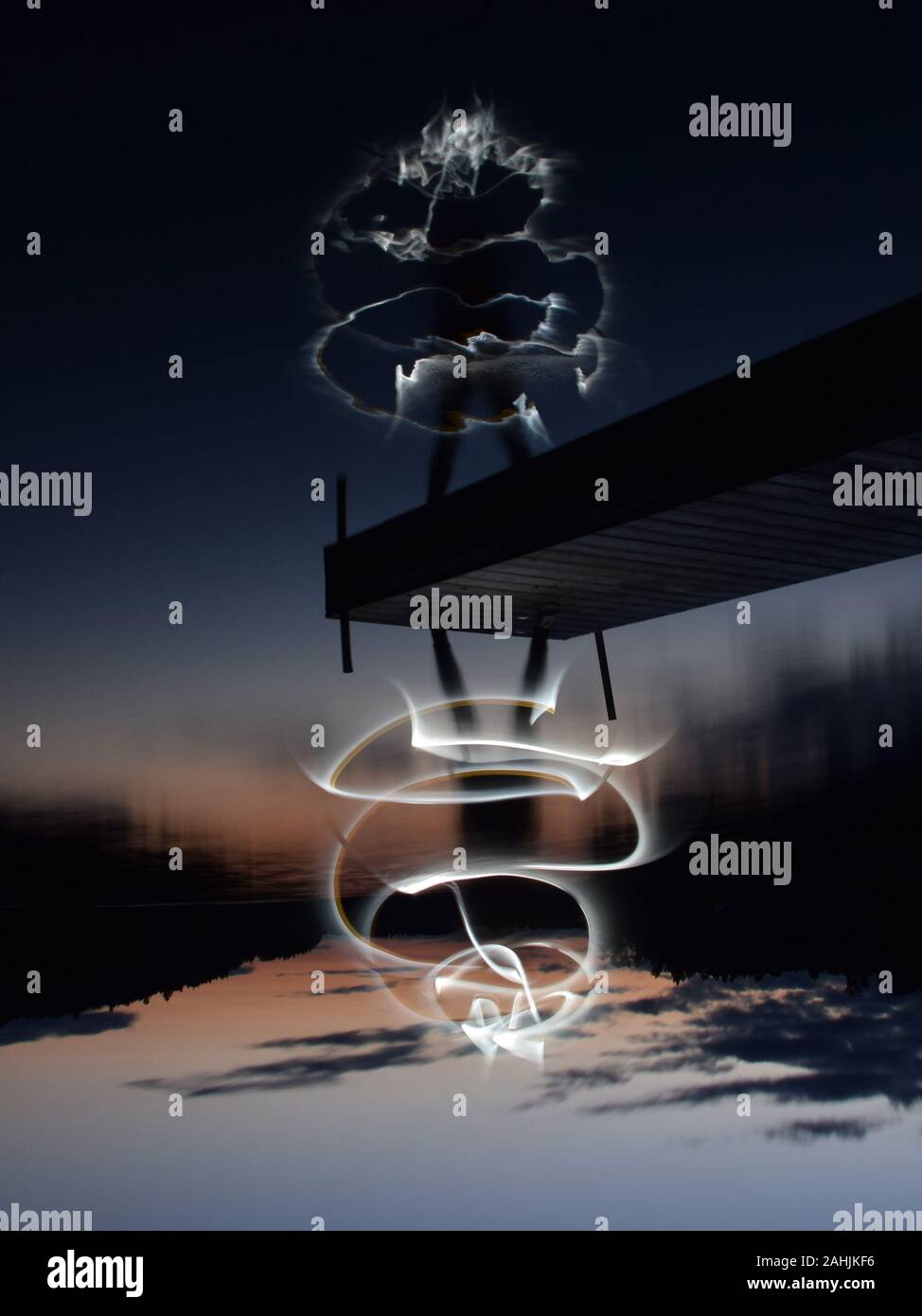 Light painting figure hi-res stock photography and images - Alamy