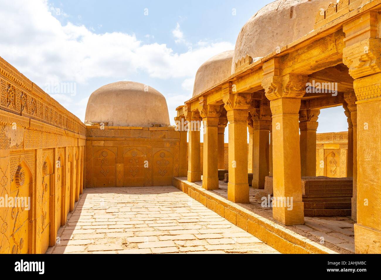 Makli Hill Necropolis UNESCO World Heritage Site Picturesque View of a ...