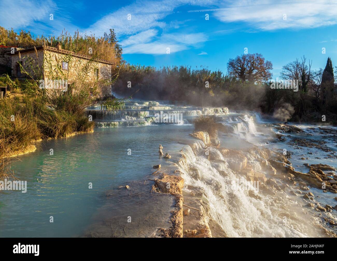 Saturnia hot springs hi-res stock photography and images - Alamy