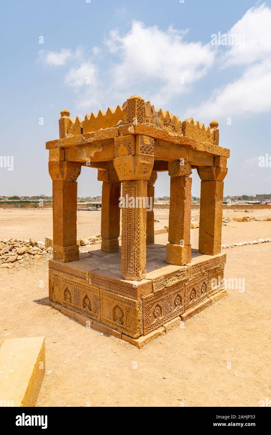 Karachi Chaukhandi Tombs Islamic Cemetery Picturesque View of a ...