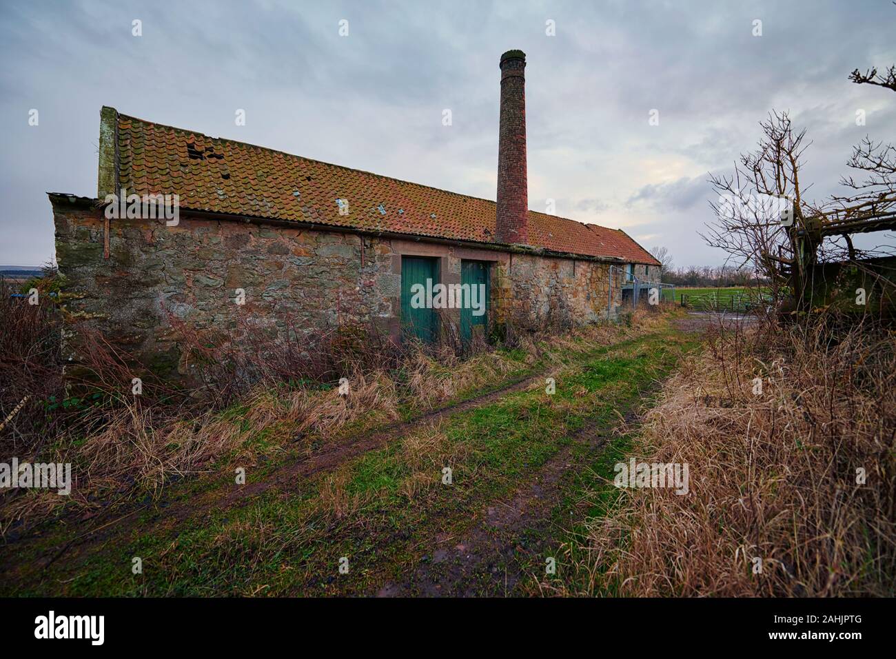 Derelict farm buildings in a dangerous condition Stock Photo - Alamy