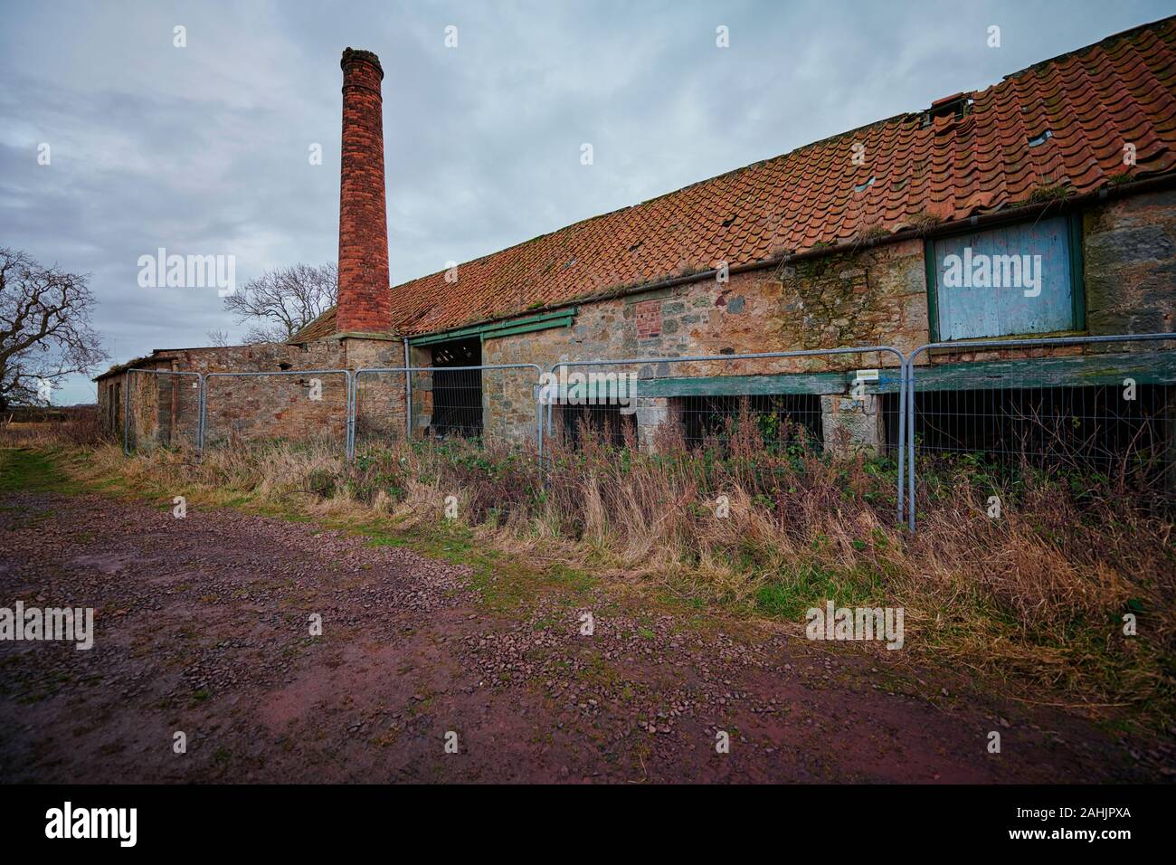 Derelict farm buildings in a dangerous condition Stock Photo - Alamy