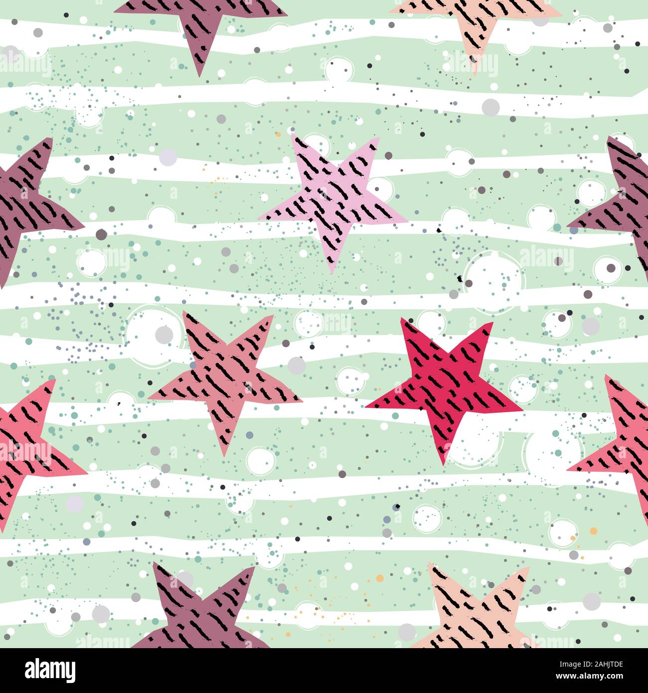Cute Star Background. Seamless Pattern with stars. Vector Illustration ...