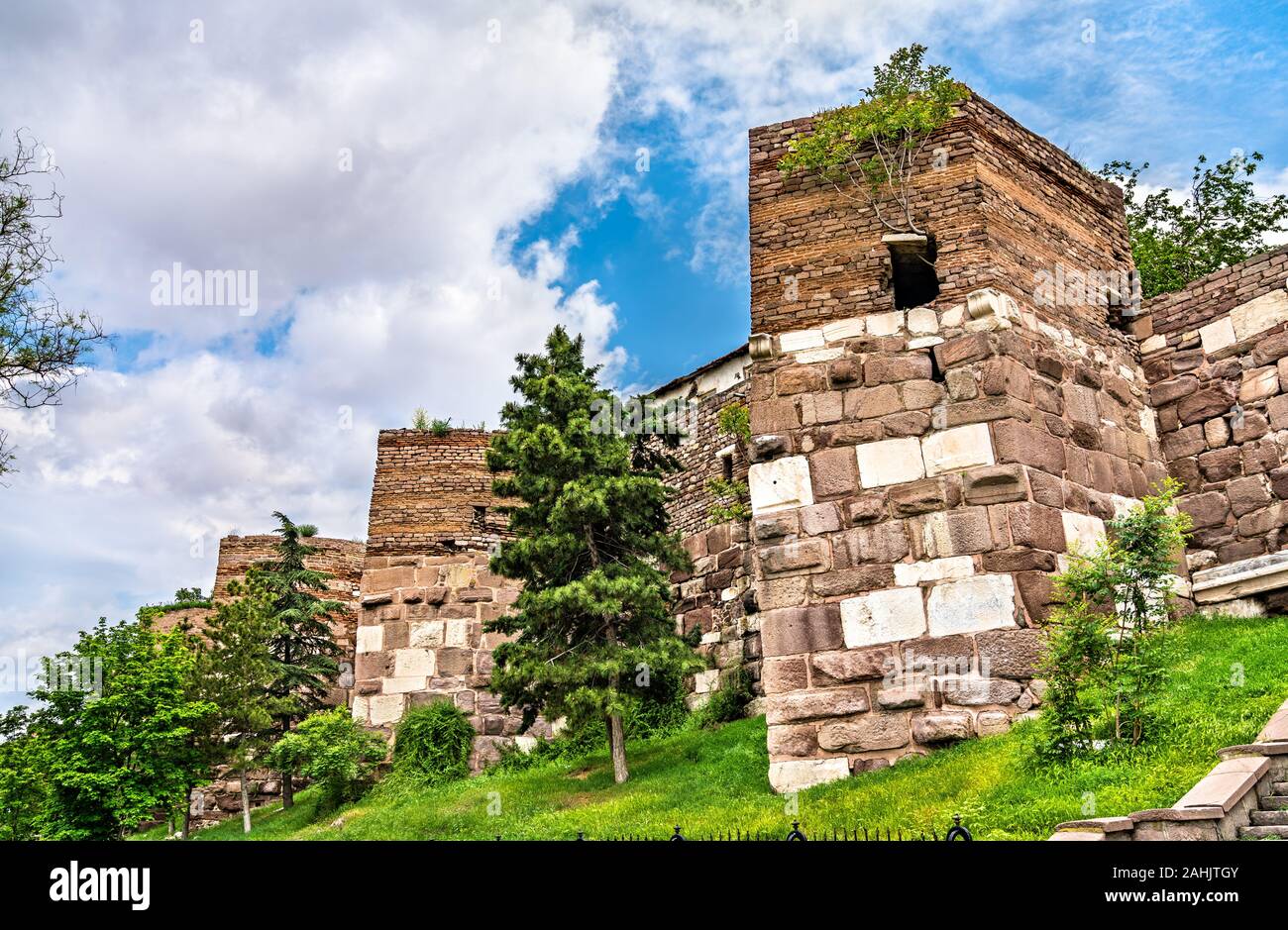 Ankara Castle, ancient fortifications in Turkey Stock Photo - Alamy