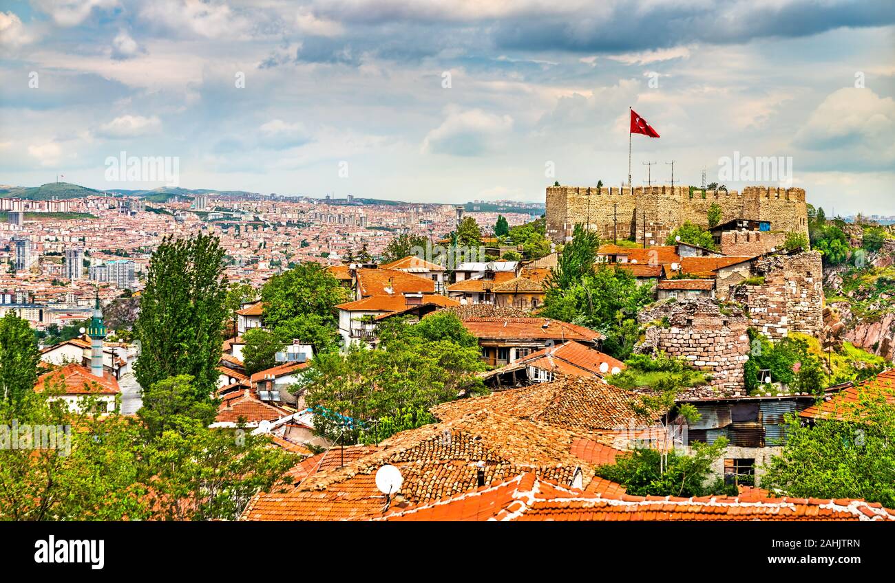 Ankara Castle, ancient fortifications in Turkey Stock Photo - Alamy