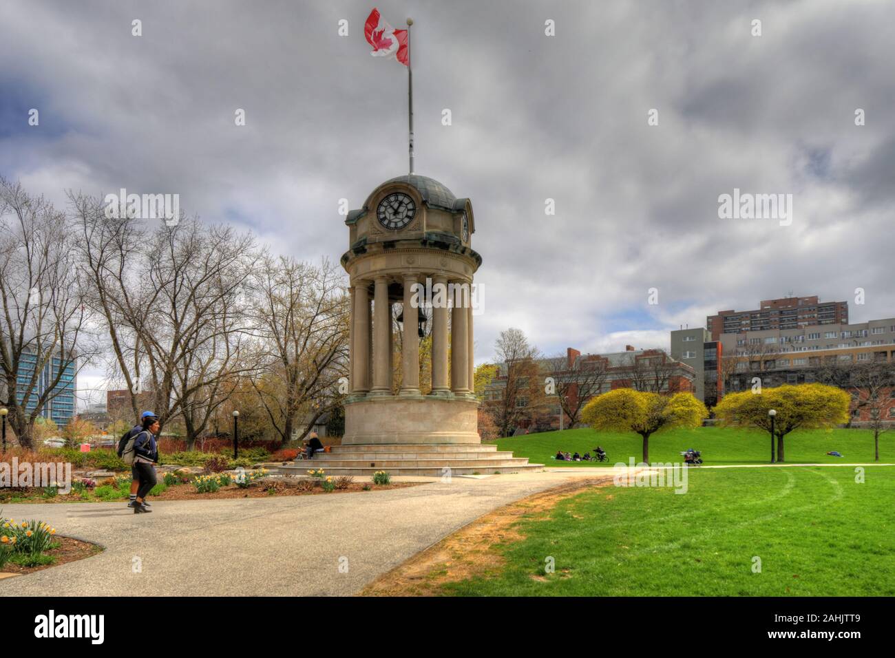 The Clock Tower in Victoria Park, Kitchener, Ontario, Canada Stock ...