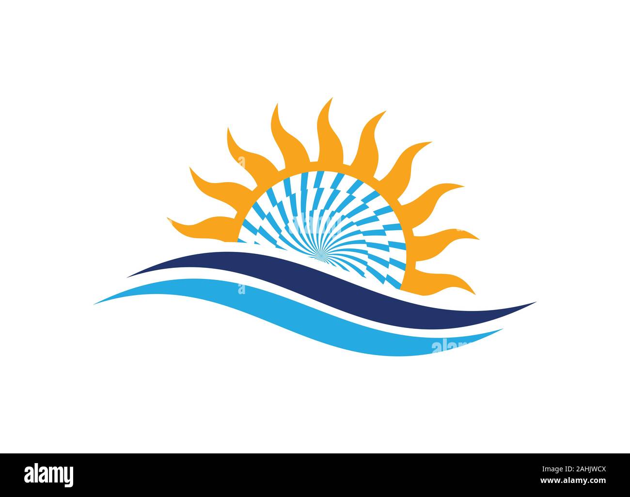Air conditioner logo sign symbol. Hot and cold symbol Stock Vector ...