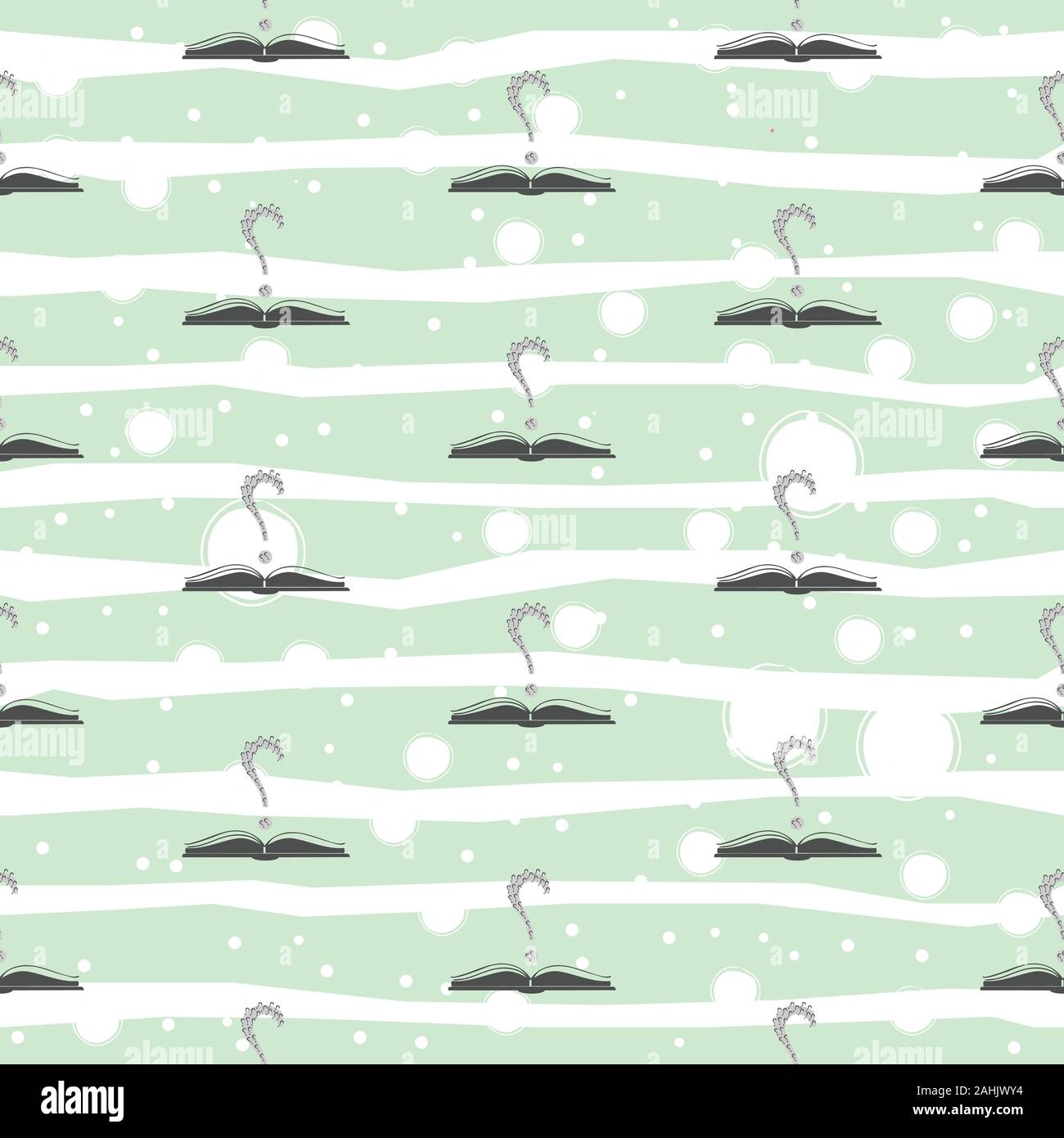 Seamless pattern with question marks above an open book. Great for wall ...