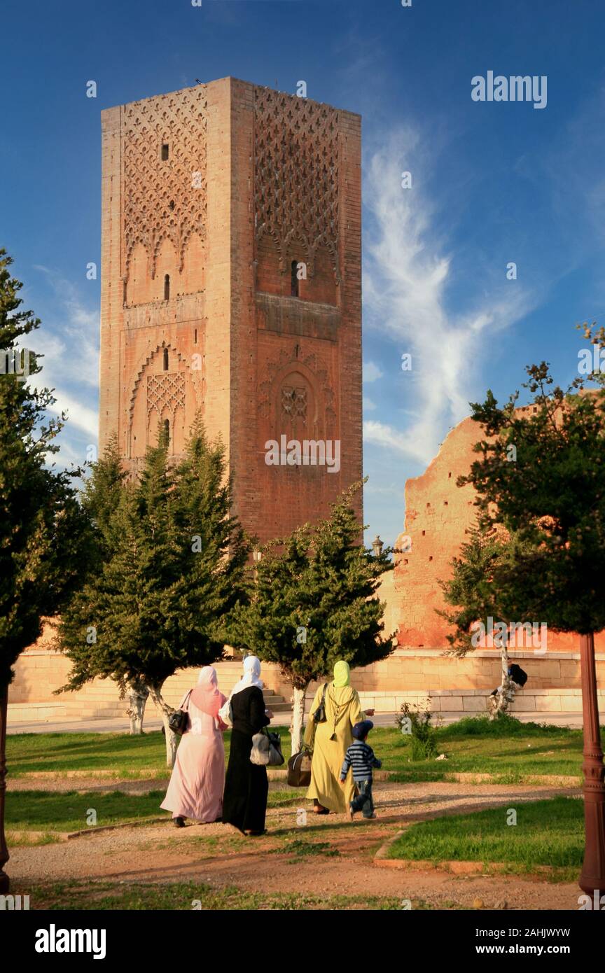 The Hassan Tower in Rabat, Morocco Stock Photo - Alamy