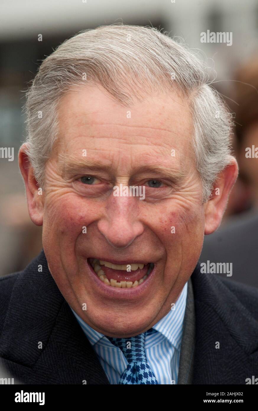 Prince of Wales visiting the Ideal Home show in London, meeting with TV ...