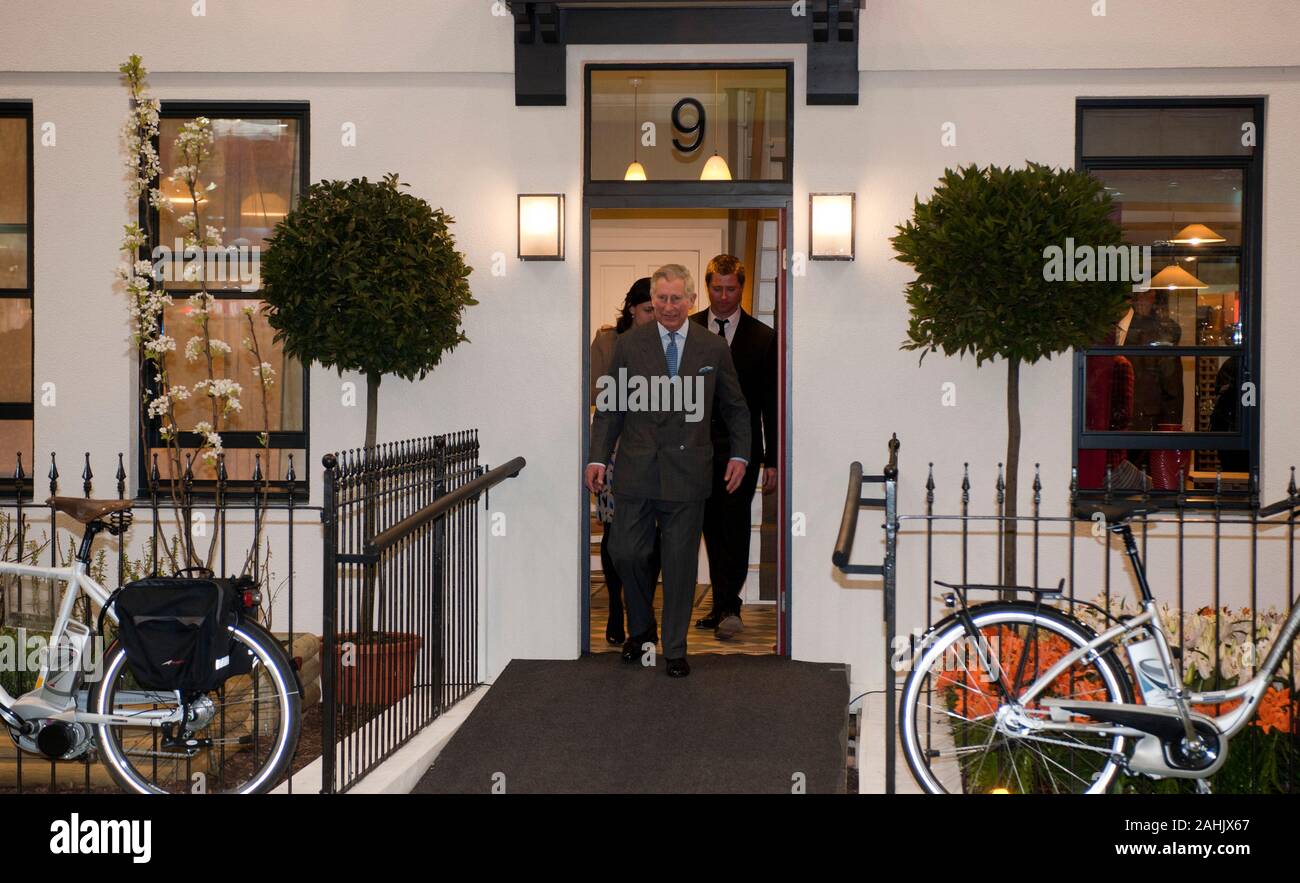 Prince of Wales visiting the Ideal Home show in London, meeting with TV ...