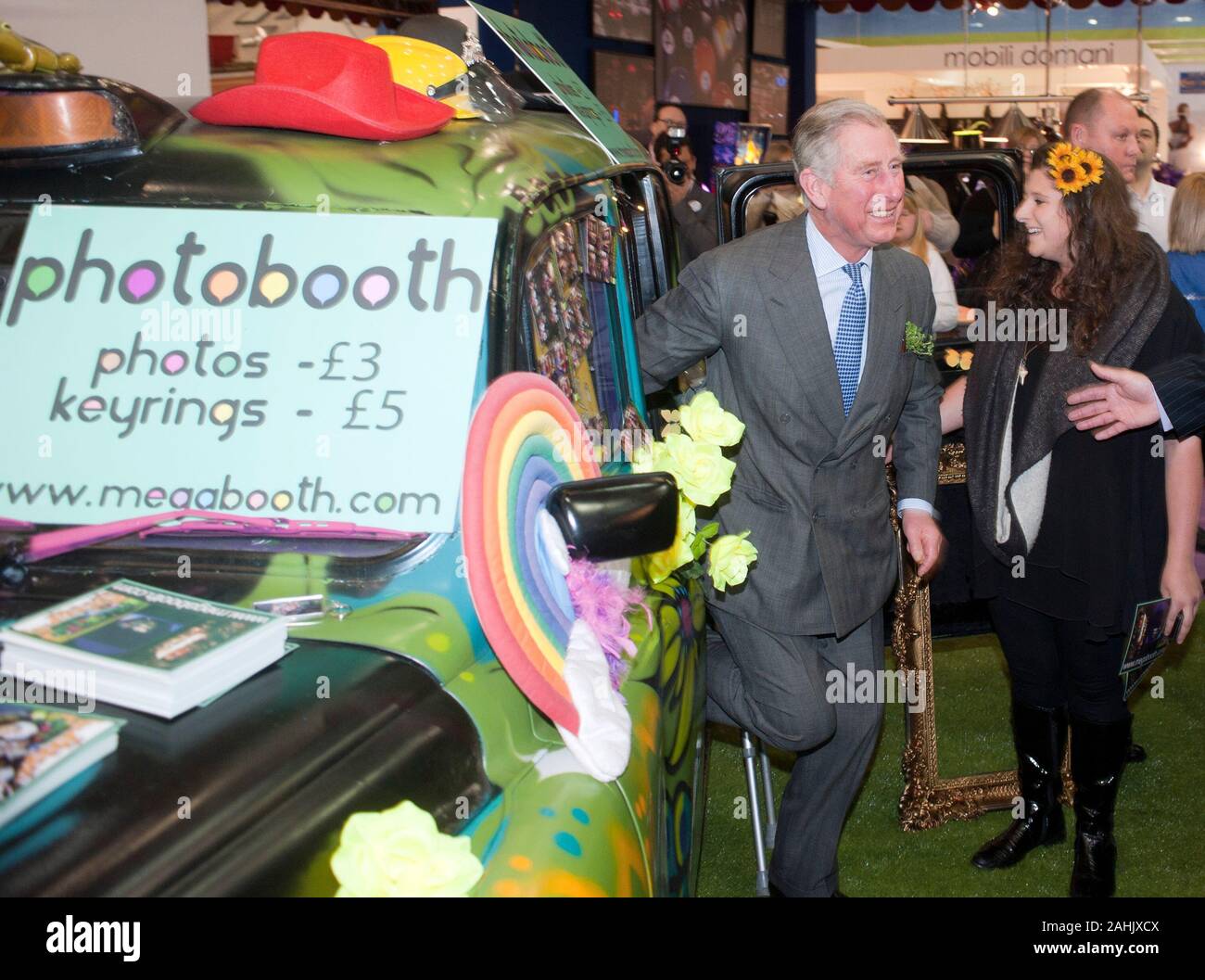 Prince of Wales attending the Ideal Home show in London. Where he ...