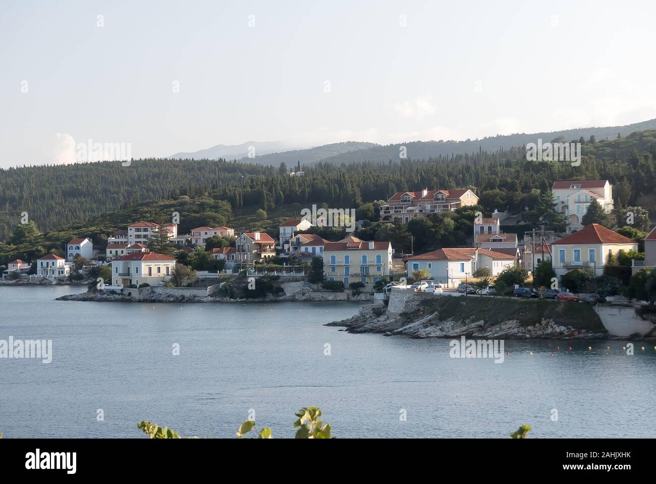 Kefalonia: Fiskardo town and harbour Stock Photo - Alamy