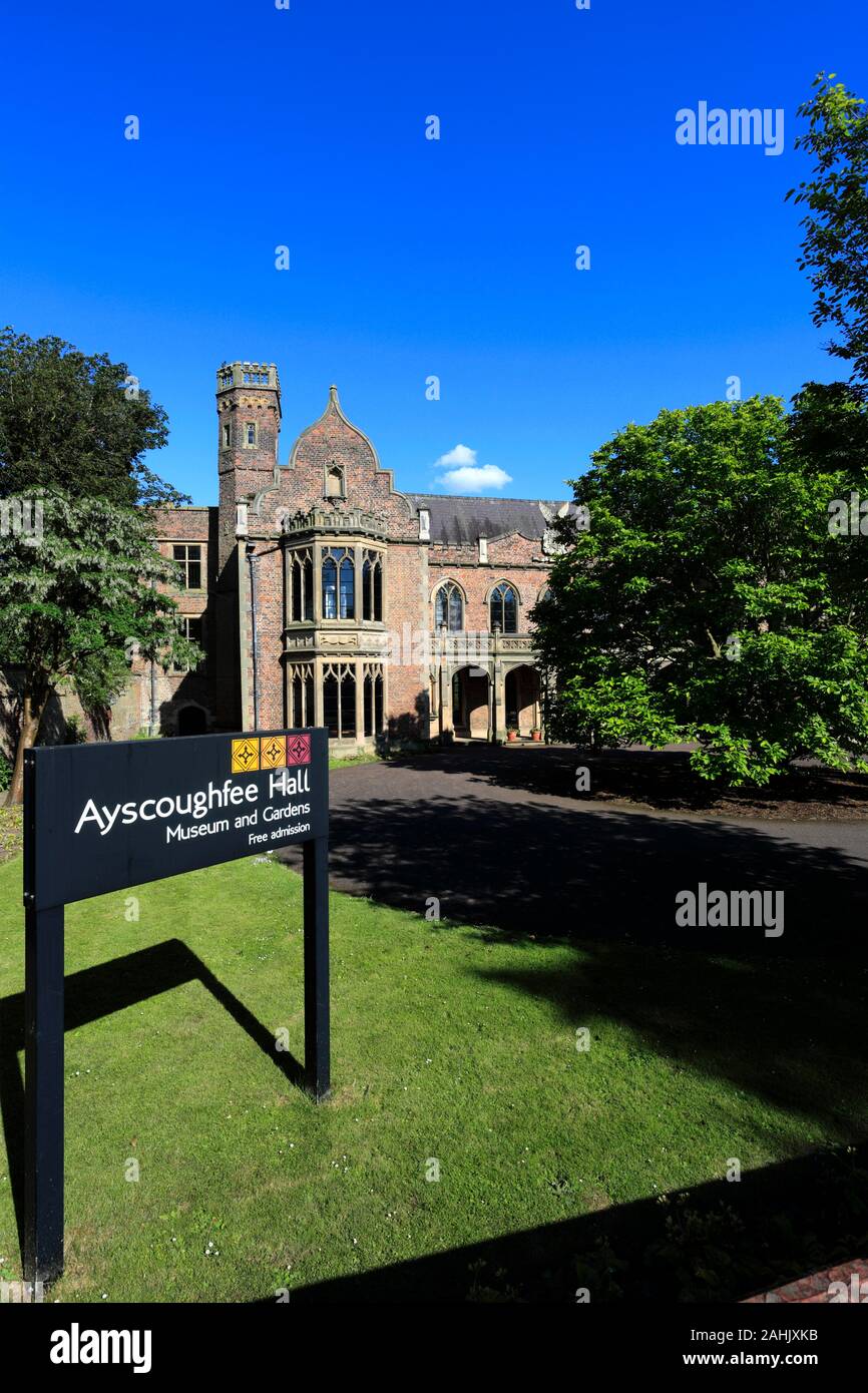 Summer; Ayscoughfee Hall and gardens; Spalding town; Lincolnshire ...