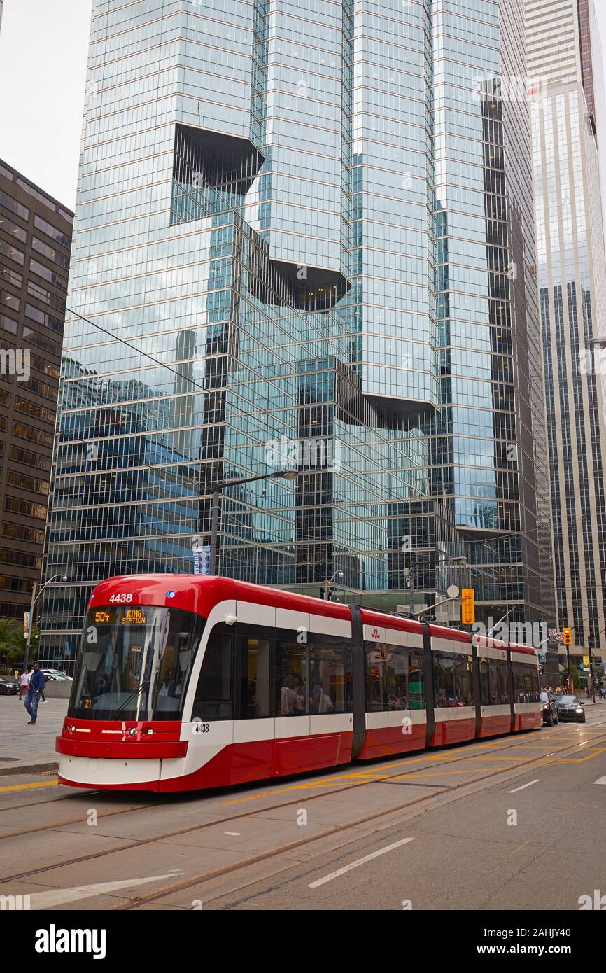 Traditional Toronto streetcar streetcar, Toronto, Canada Stock Photo ...