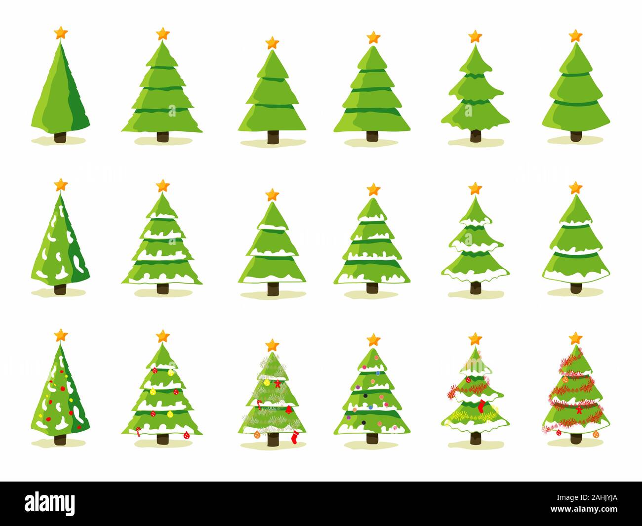 Christmas tree icon vector illustration Stock Vector Images - Alamy
