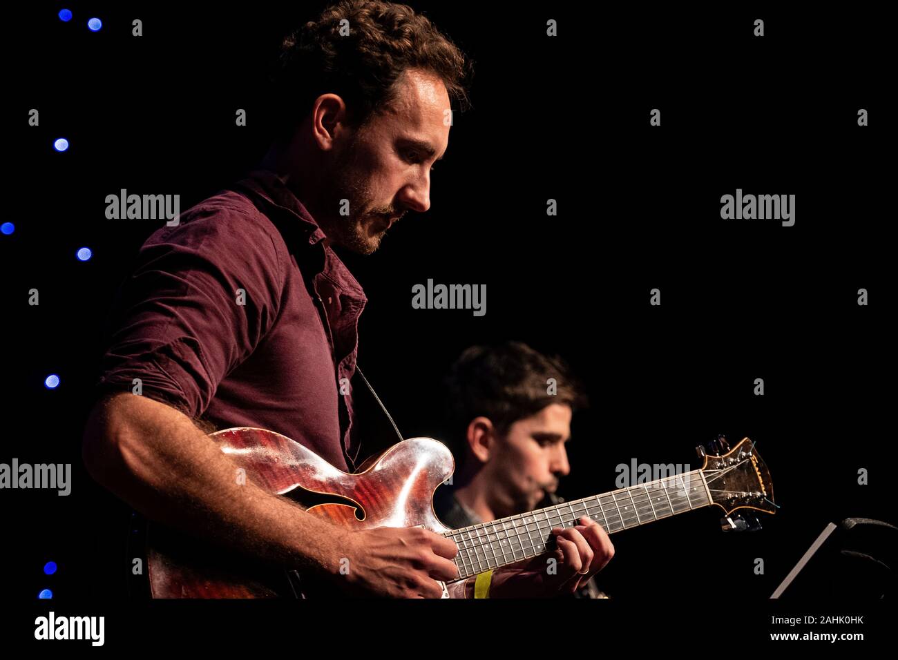 Alex Munk plays guitar with Sam Rapley's Fabled, Scarborough Jazz ...