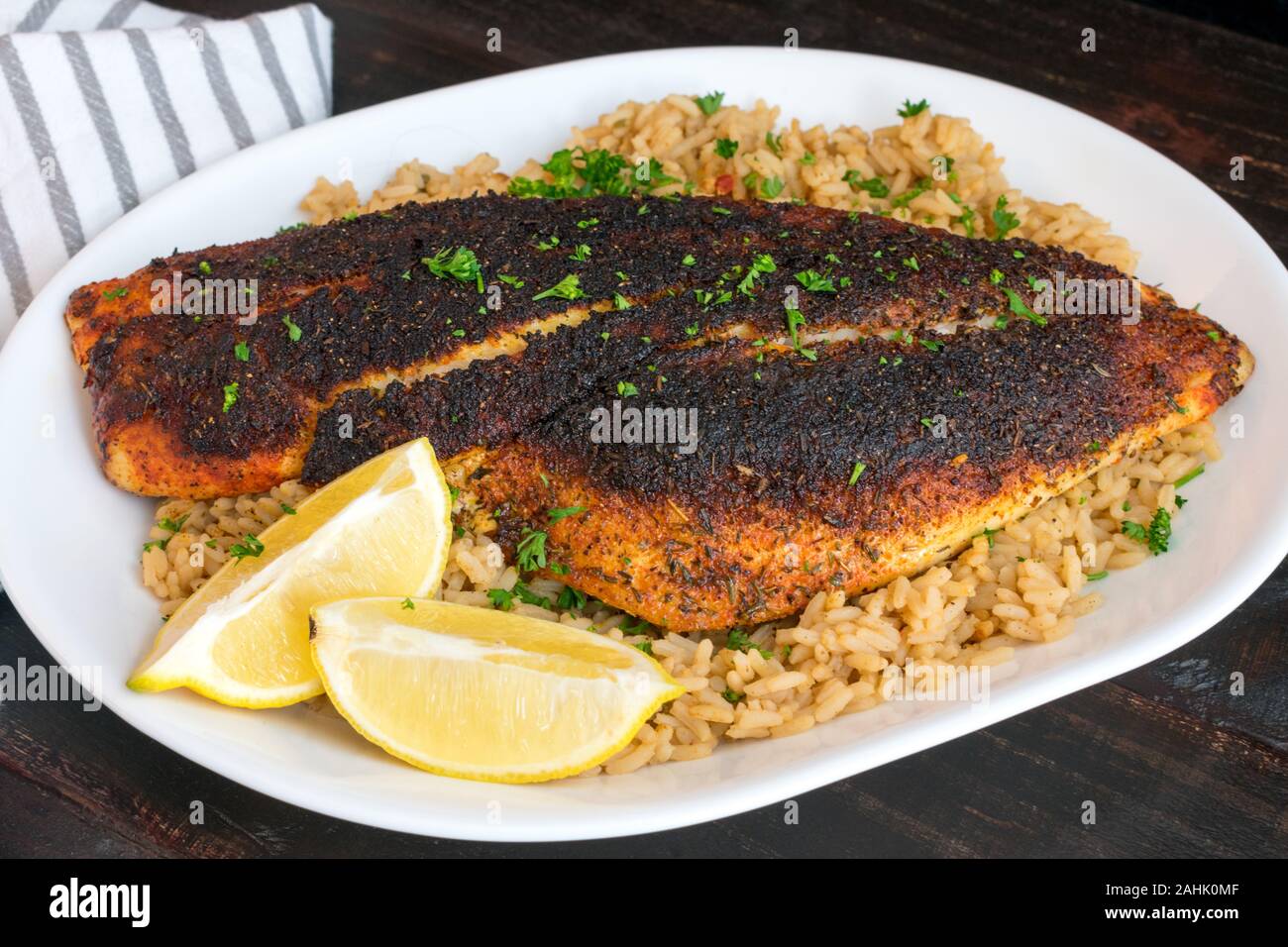 Cajun red snapper hi-res stock photography and images - Alamy