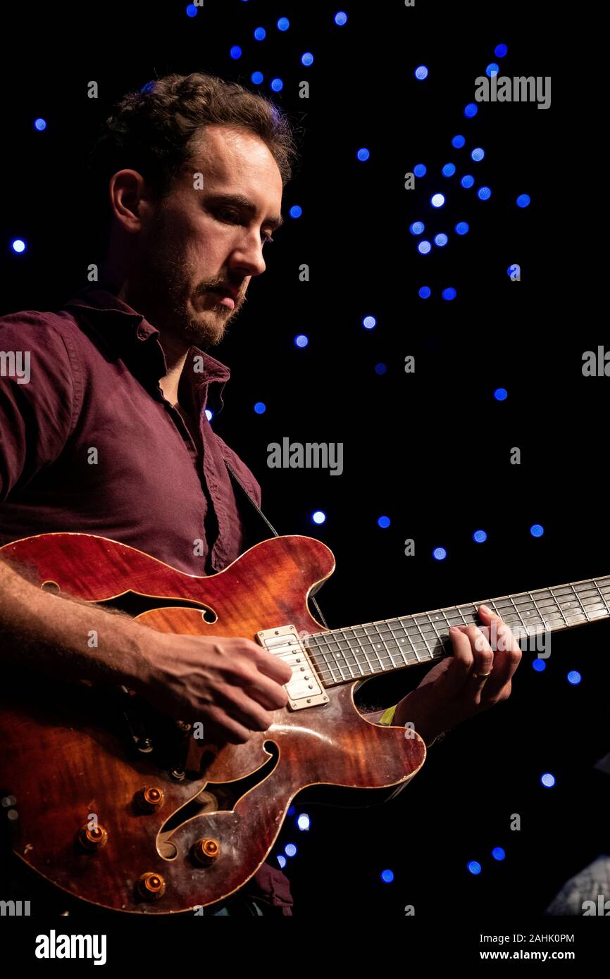Alex Munk plays guitar with Sam Rapley's Fabled, Scarborough Jazz ...