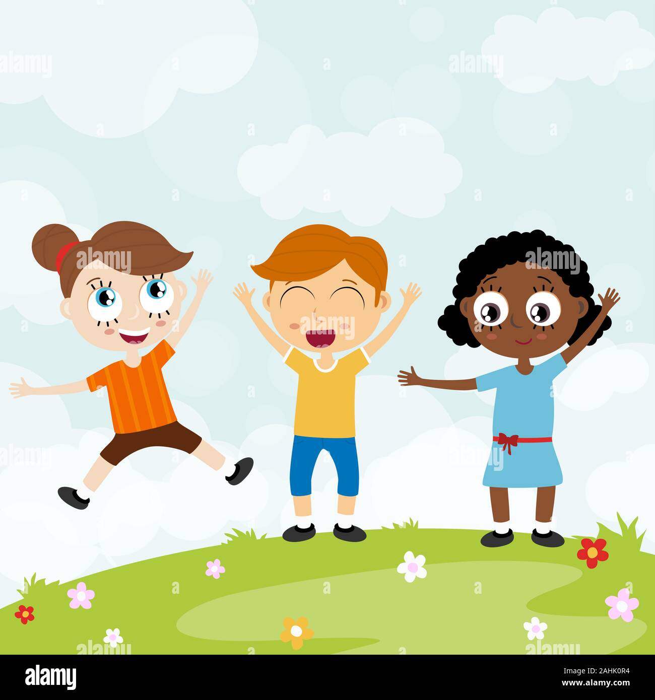 Kids Having Fun Clipart