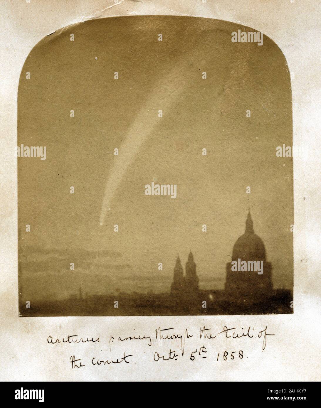 Arcturus Passing Through the Tail of Donati's Comet over London ...