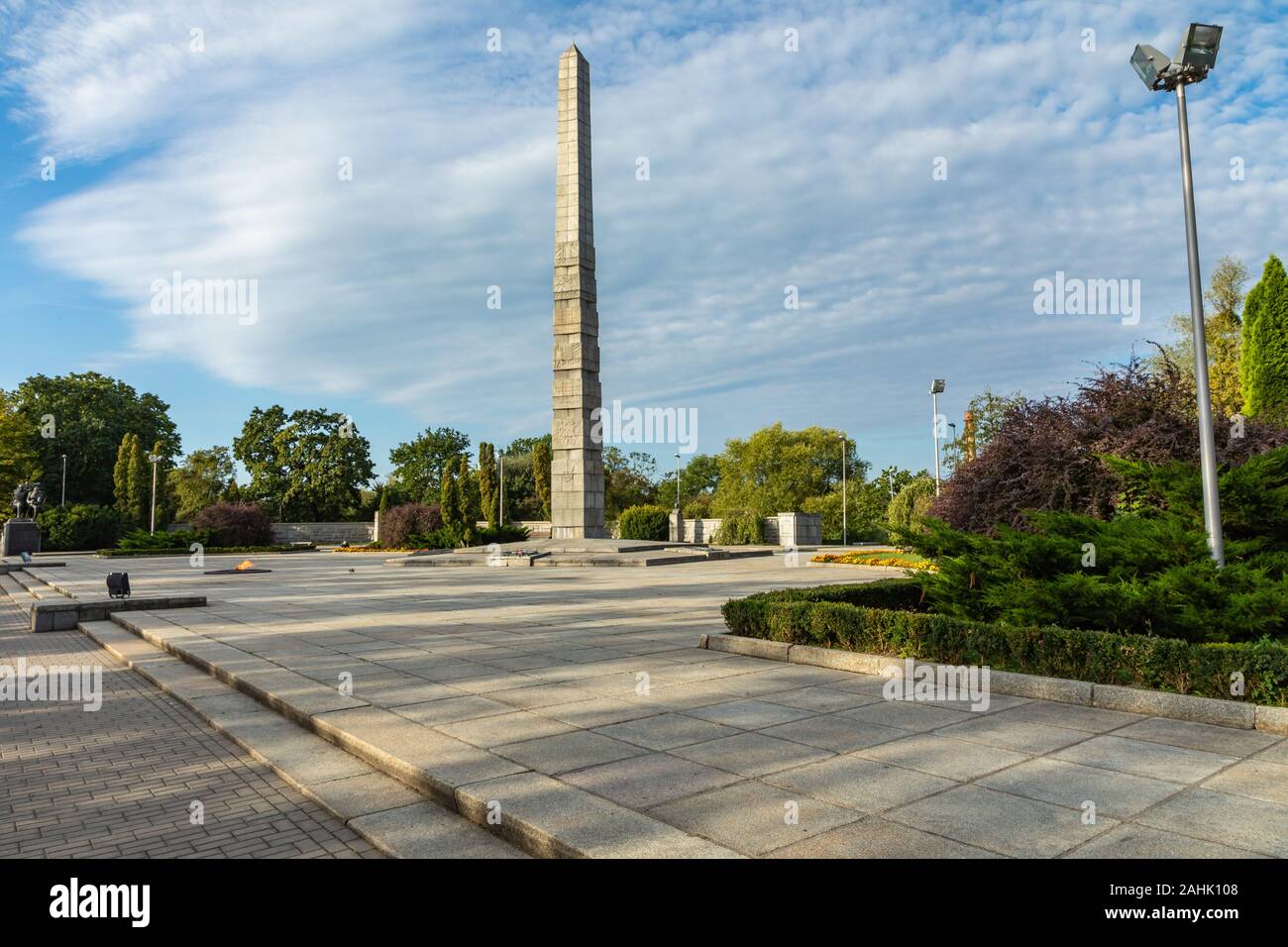 KALININGRAD, RUSSIA - SEPTEMBER 04,2019: Monument to 1200 guardsmen ...