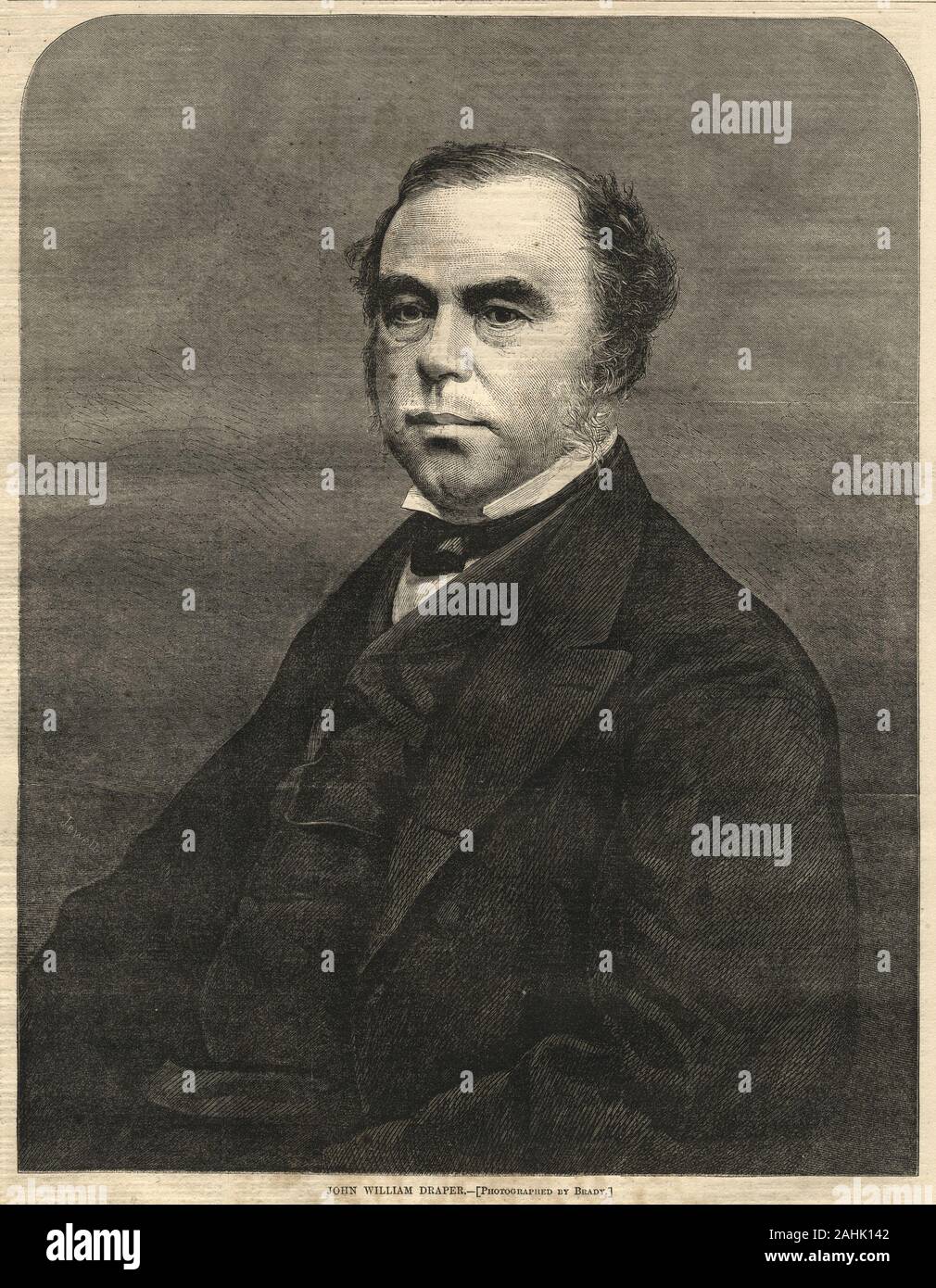 John William Draper by Mathew Brady, 1856 Stock Photo - Alamy