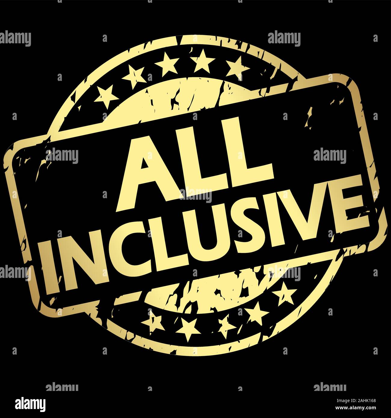 EPS 10 vector with round golden colored stamp with banner and text all ...