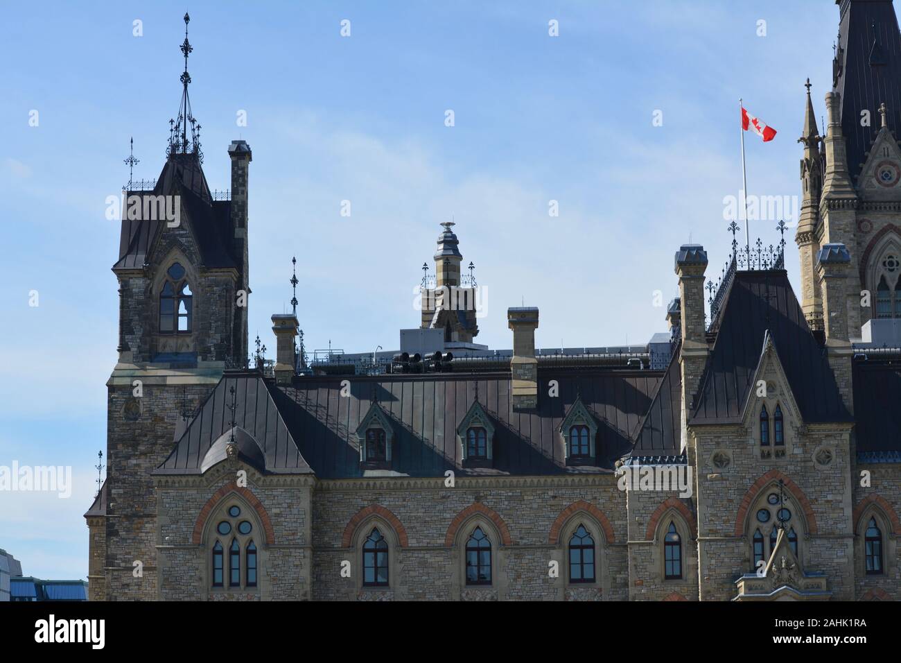 View of the Ottawa Skyline as seen from Gatineau, Quebec Stock Photo ...