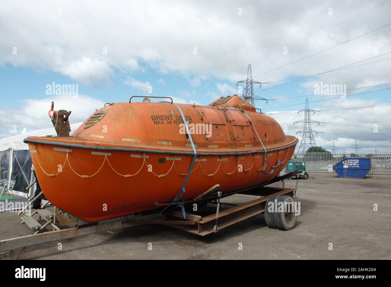 Shell Brent Delta Decommissioning at Able UK Stock Photo - Alamy