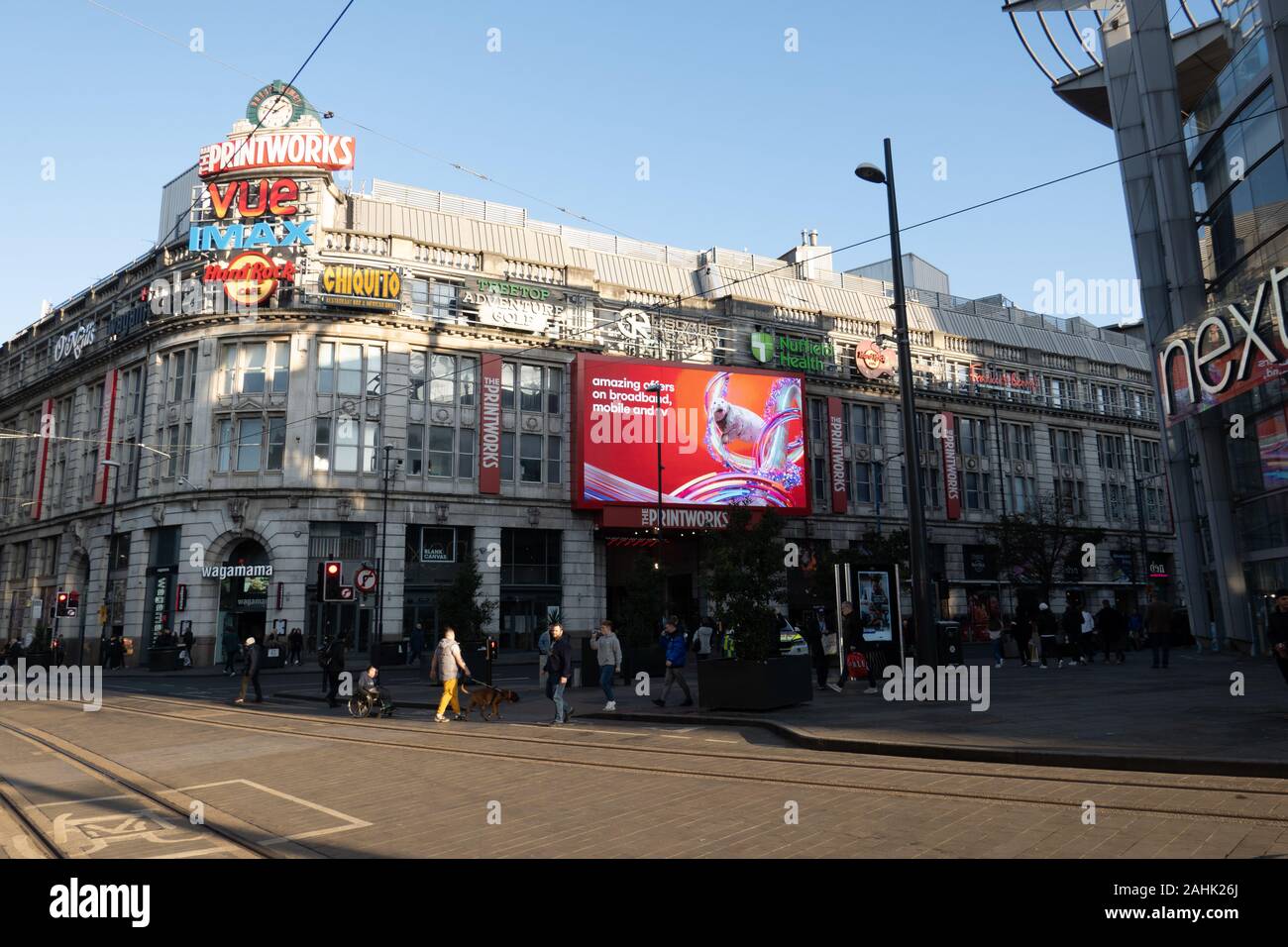 The Printworks, entertainment complex. Manchester City Centre Stock ...