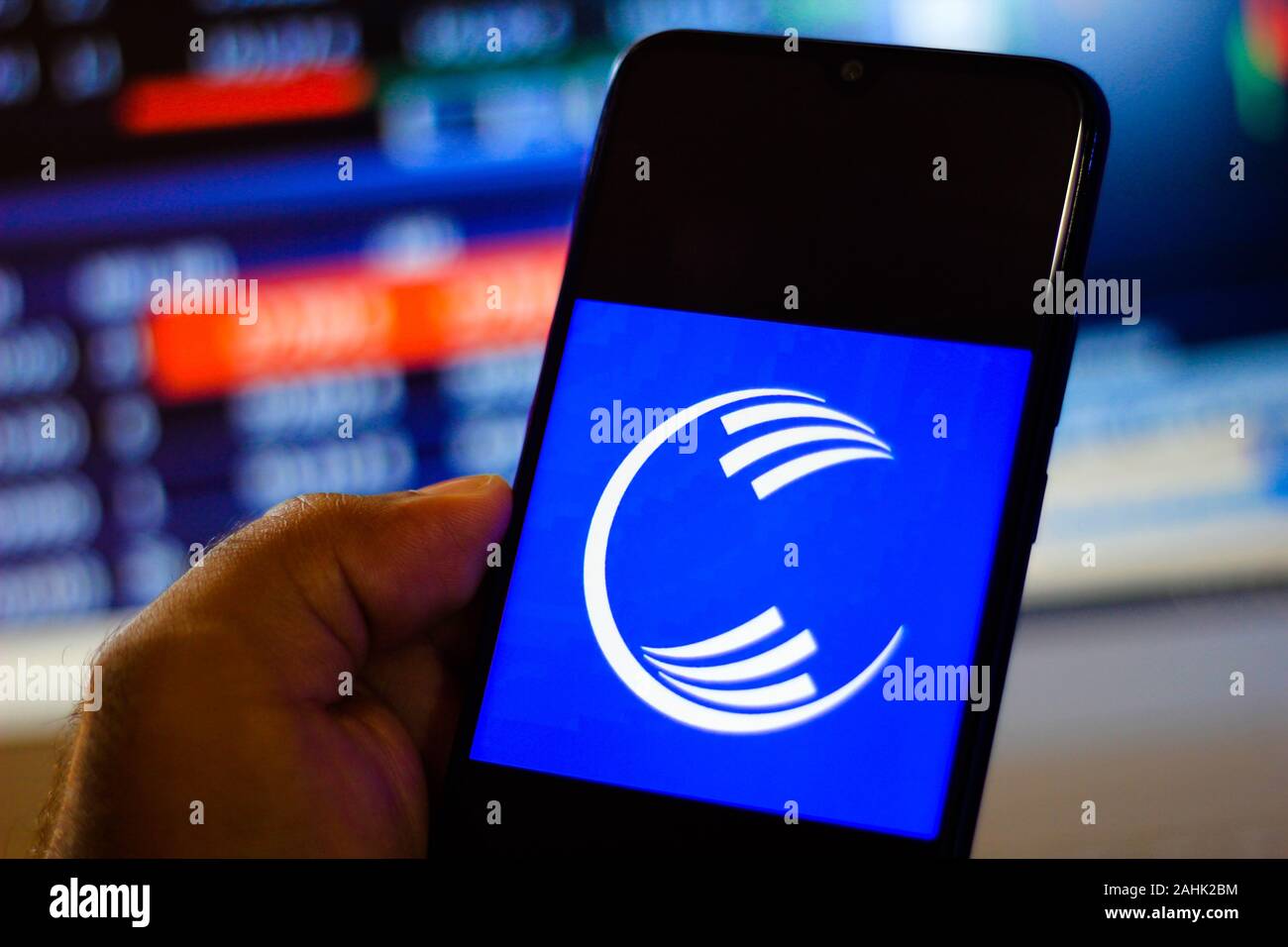 In this photo illustration the BTG Pactual logo is seen displayed on a ...