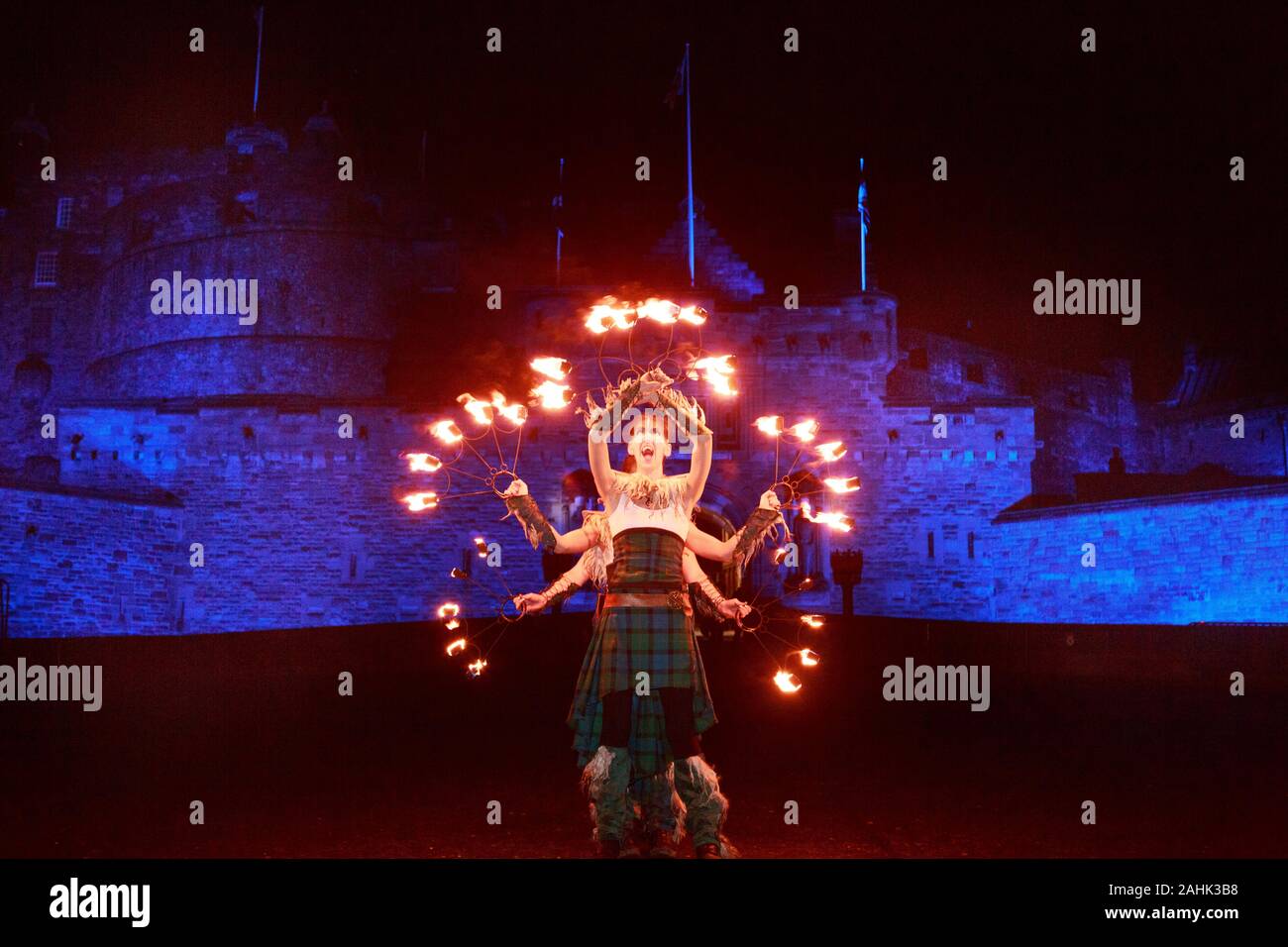 Edinburgh Scotland, UK December 30 2019; The Torchlight Procession ...