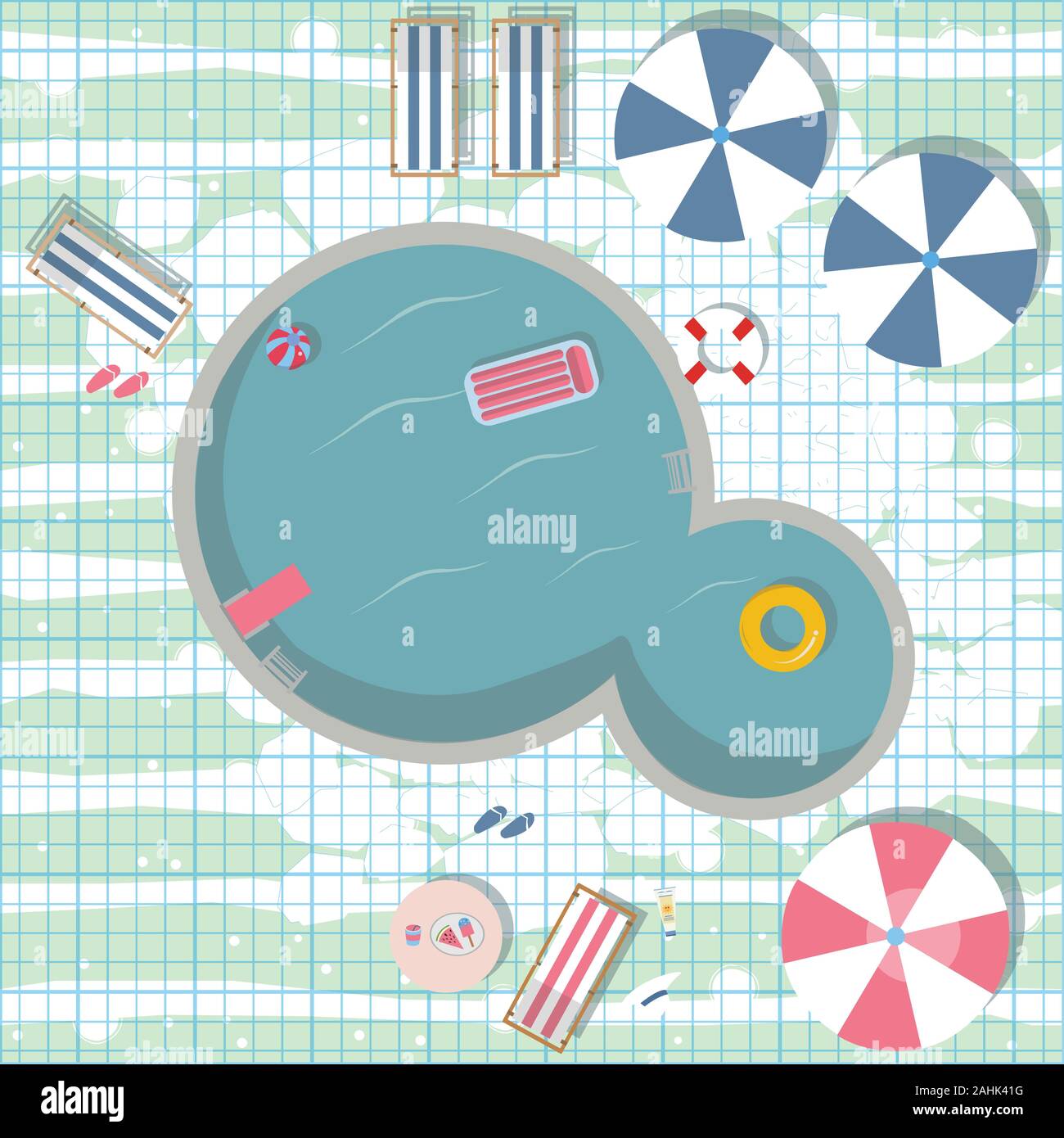 View sunny hotel pool Stock Vector Images - Alamy