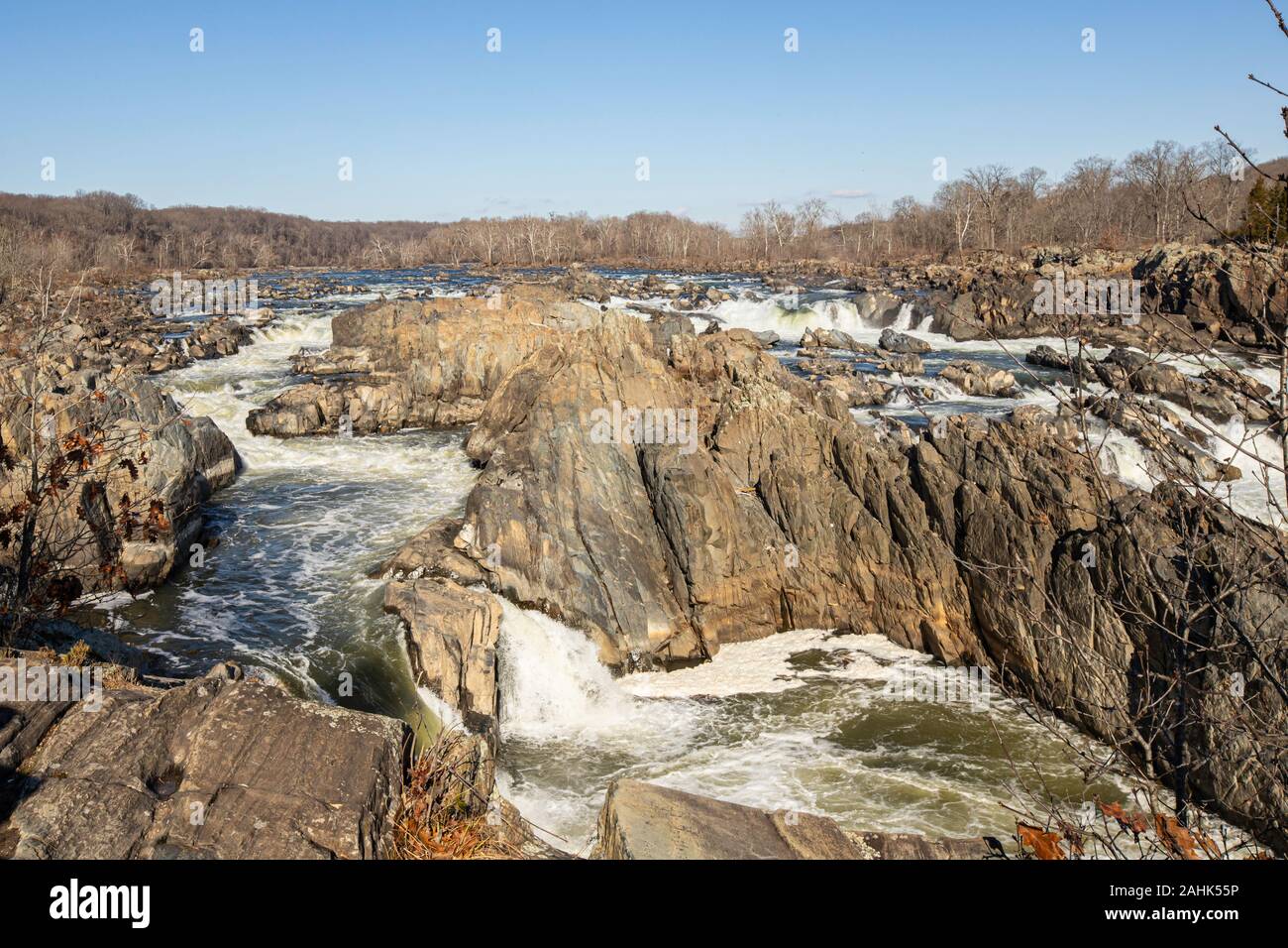 Great Falls Washington Dc Potomac River Waterfall Rocks High Resolution ...