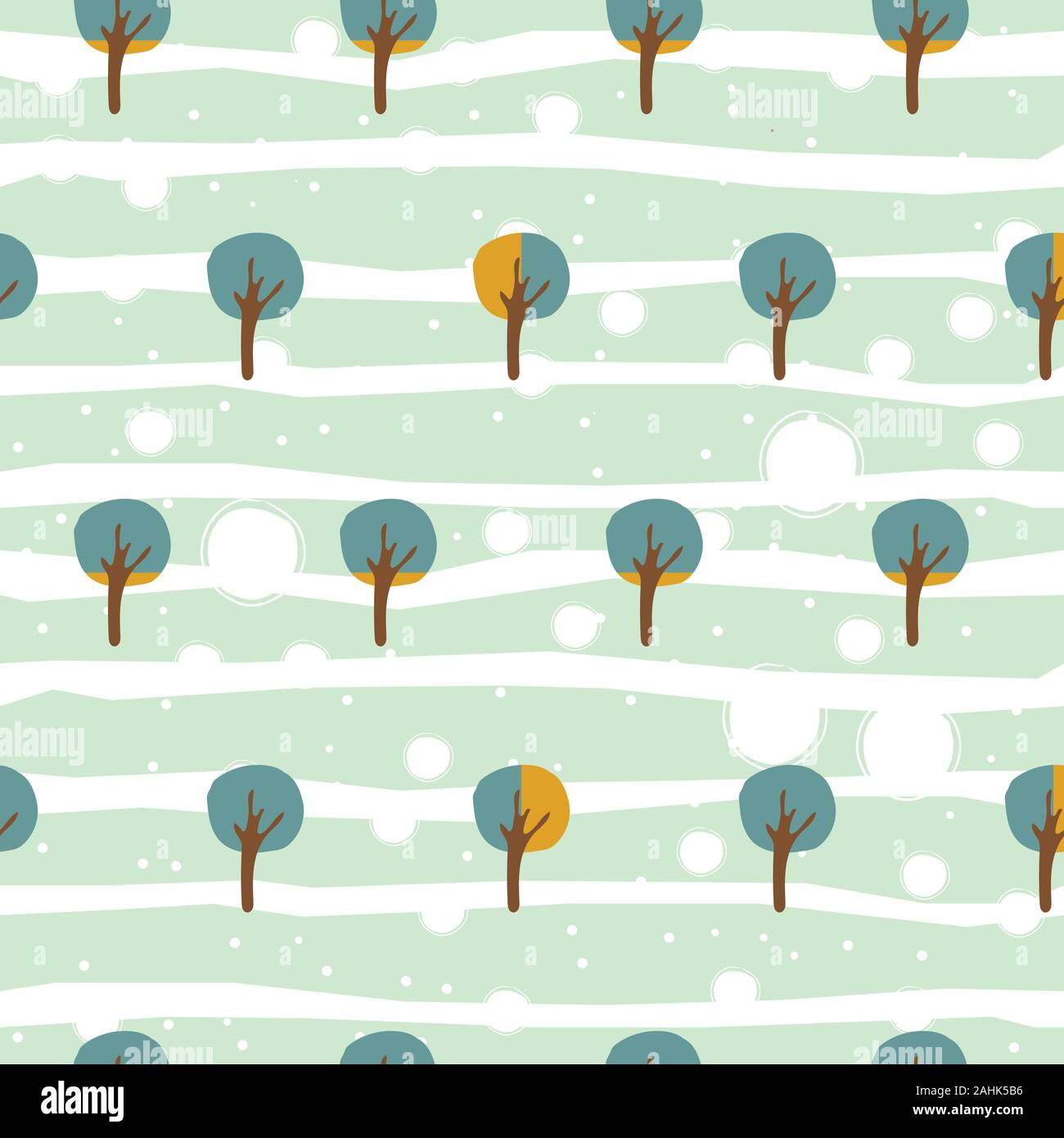 Seamless Smale Sized Tree Pattern. vector Illustration Stock Vector ...