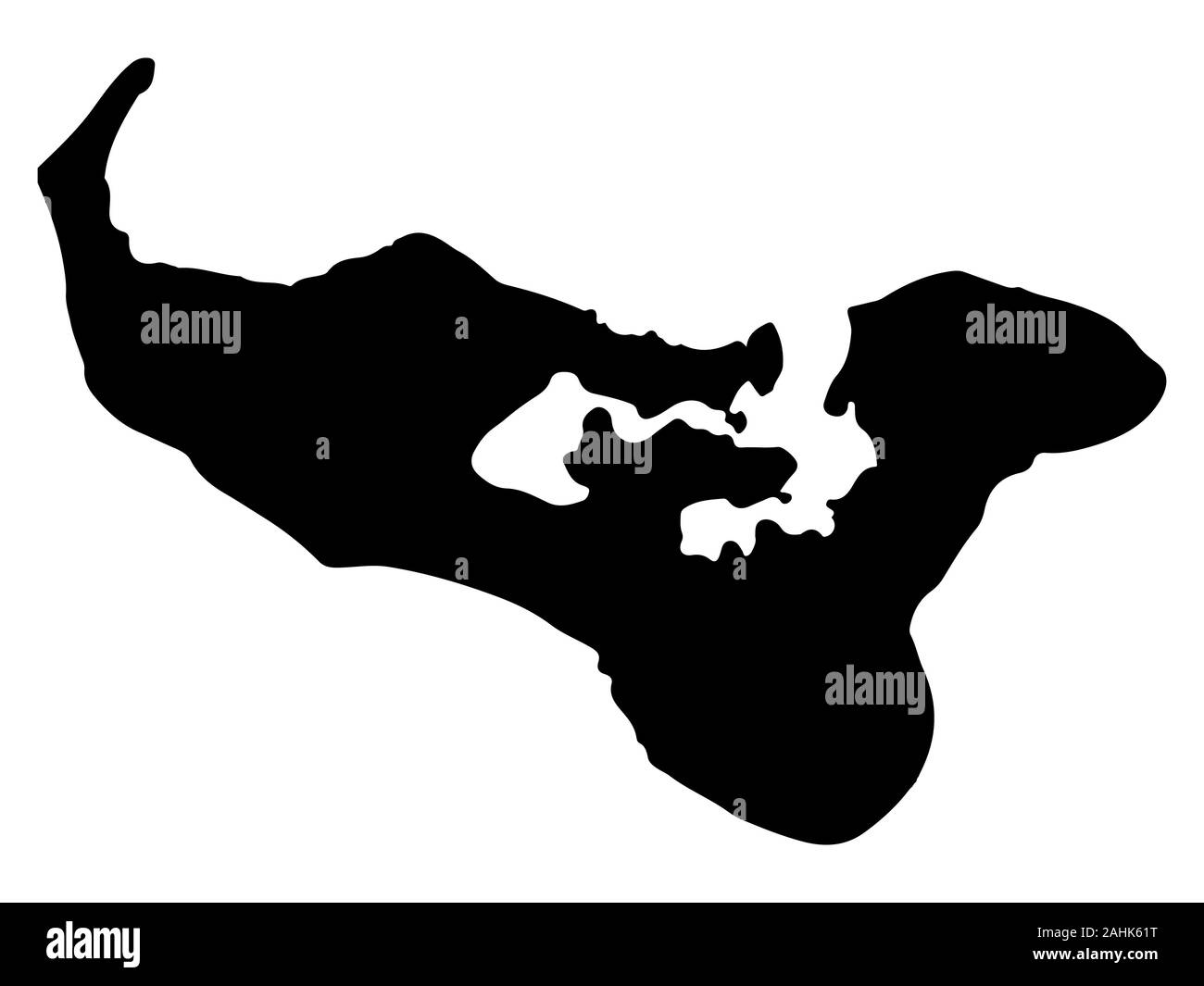 Tonga Map Black Silhouette Vector illustration eps 10 Stock Vector ...