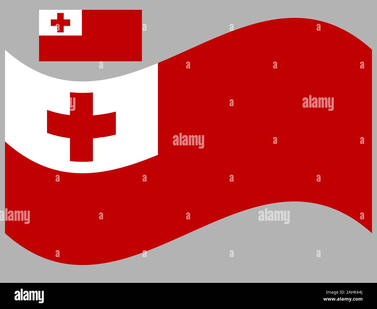 Wavy flag of tonga Stock Vector Images - Alamy