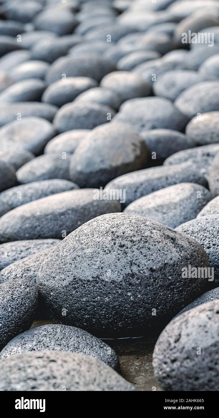 Abstract smooth round pebbles sea stone texture background Stock Photo ...