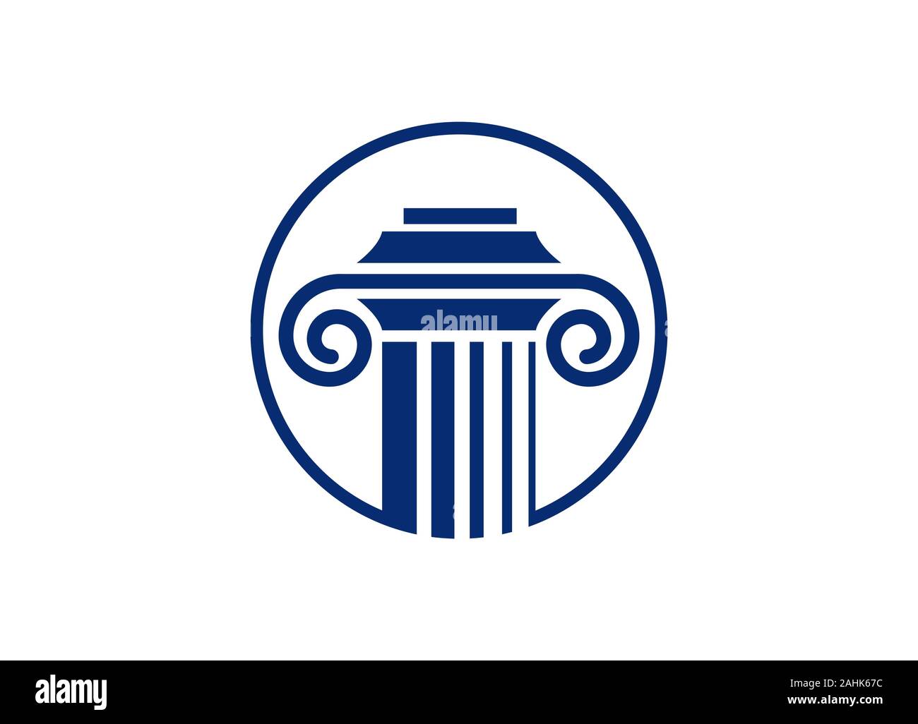 Pillar Logo Design for a law firm, justice law logo design template ...