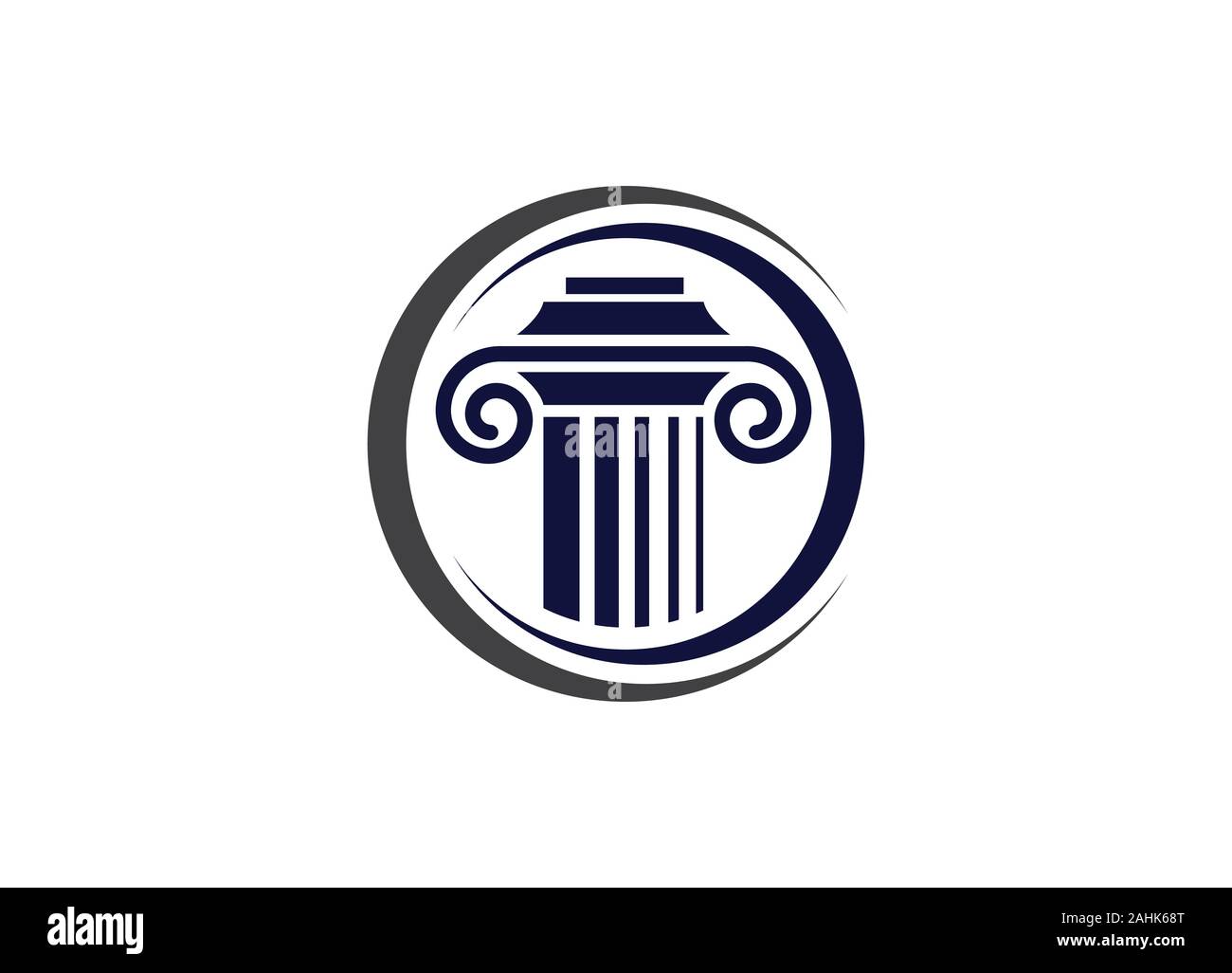 Pillar Logo Design for a law firm, justice law logo design template ...
