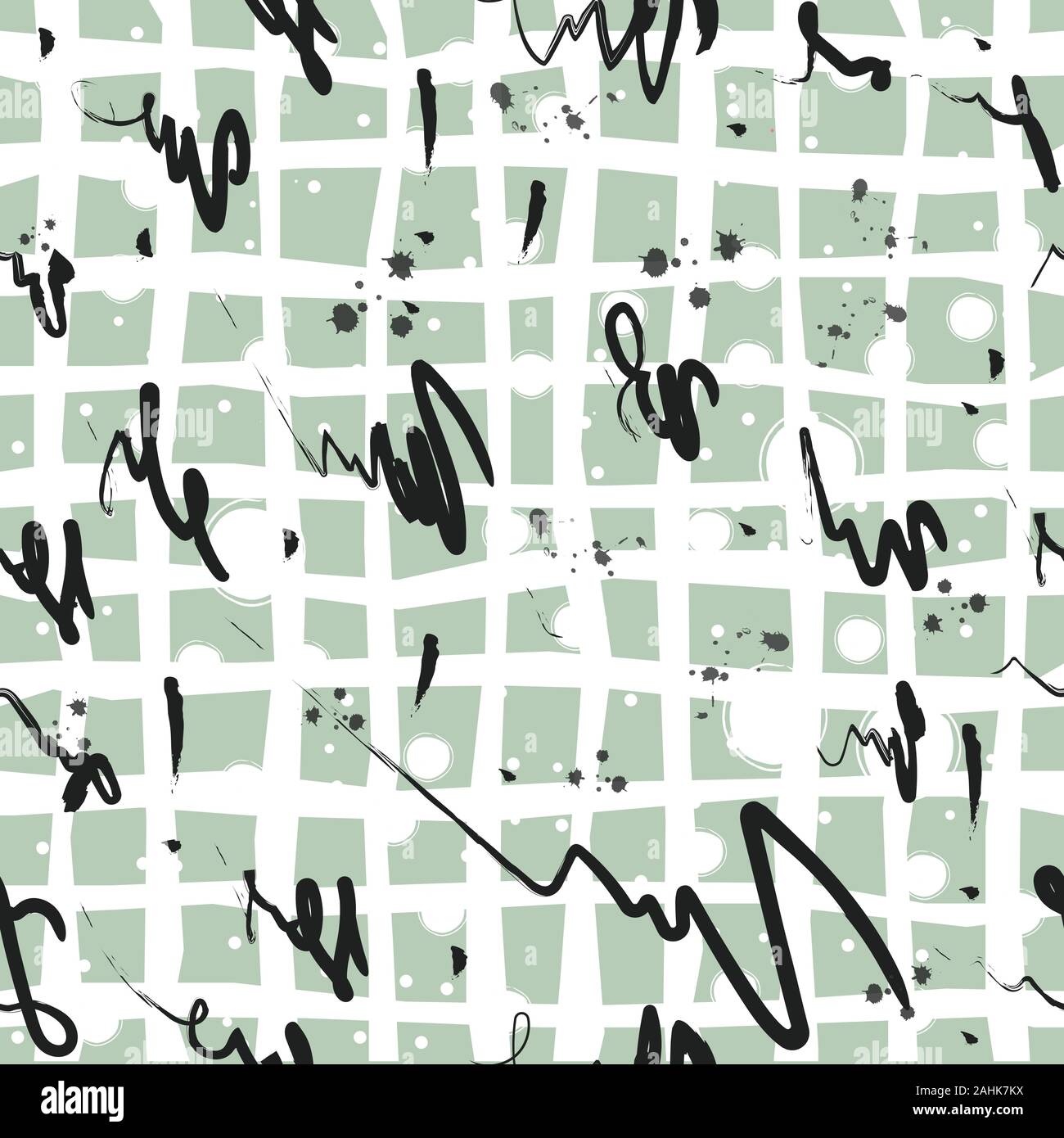 Vector scribble seamless pattern. Ink scribble continuous background on ... Vector scribble seamless pattern. Ink scribble continuous background on ...