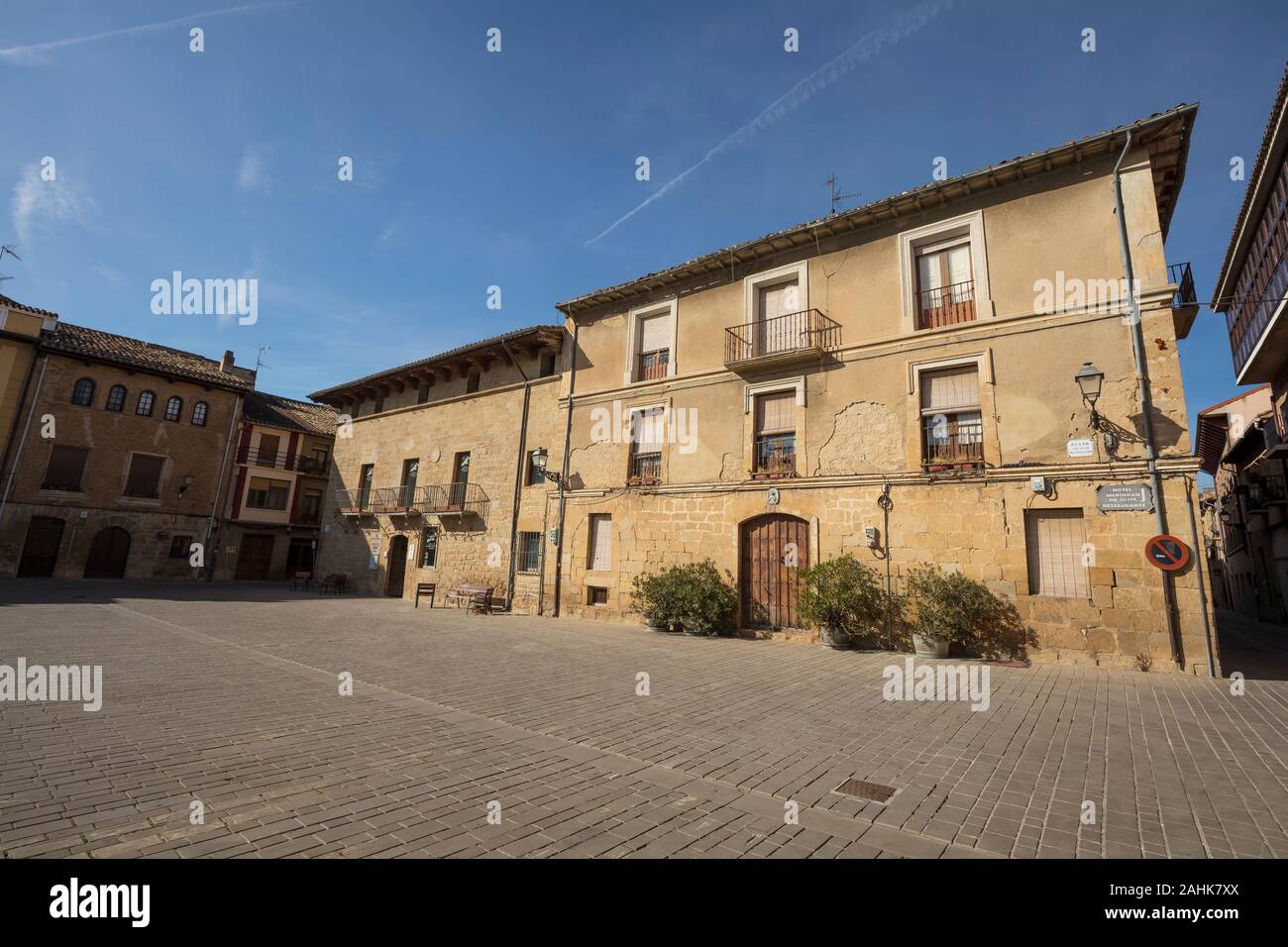 Olite is a beautiful medieval village in Navarre province, Spain Stock ...