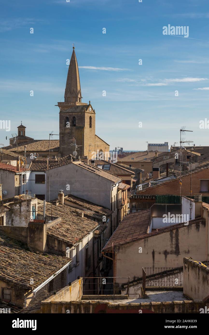 Olite is a beautiful medieval village in Navarre province, Spain Stock ...