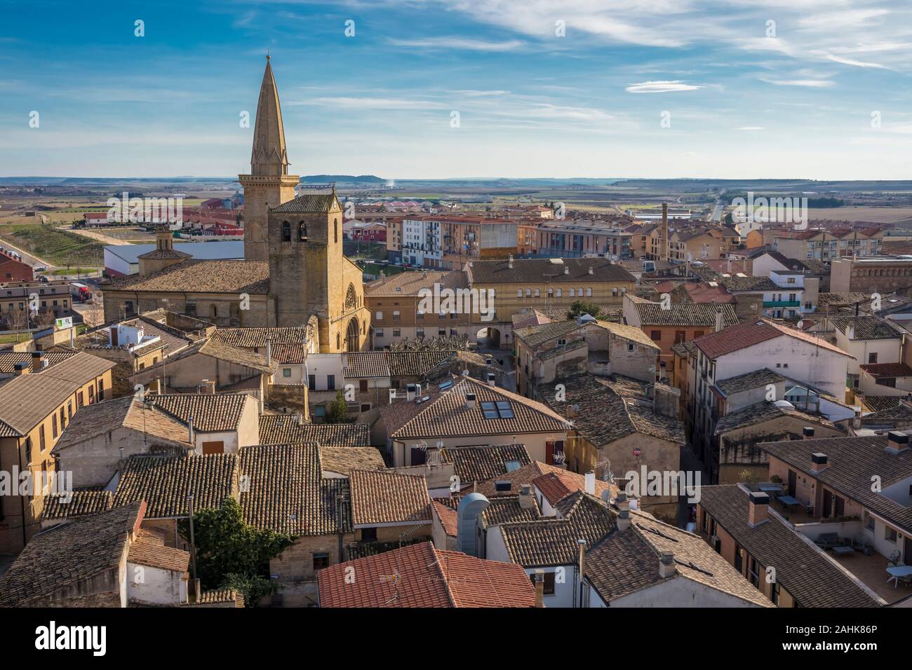 Olite is a beautiful medieval village in Navarre province, Spain Stock ...