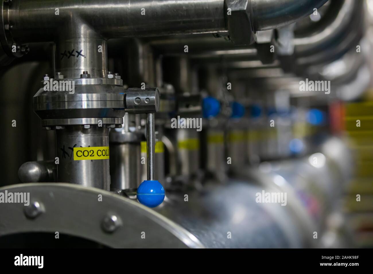 serving vessels handles and bright beer tanks piping system control and ...