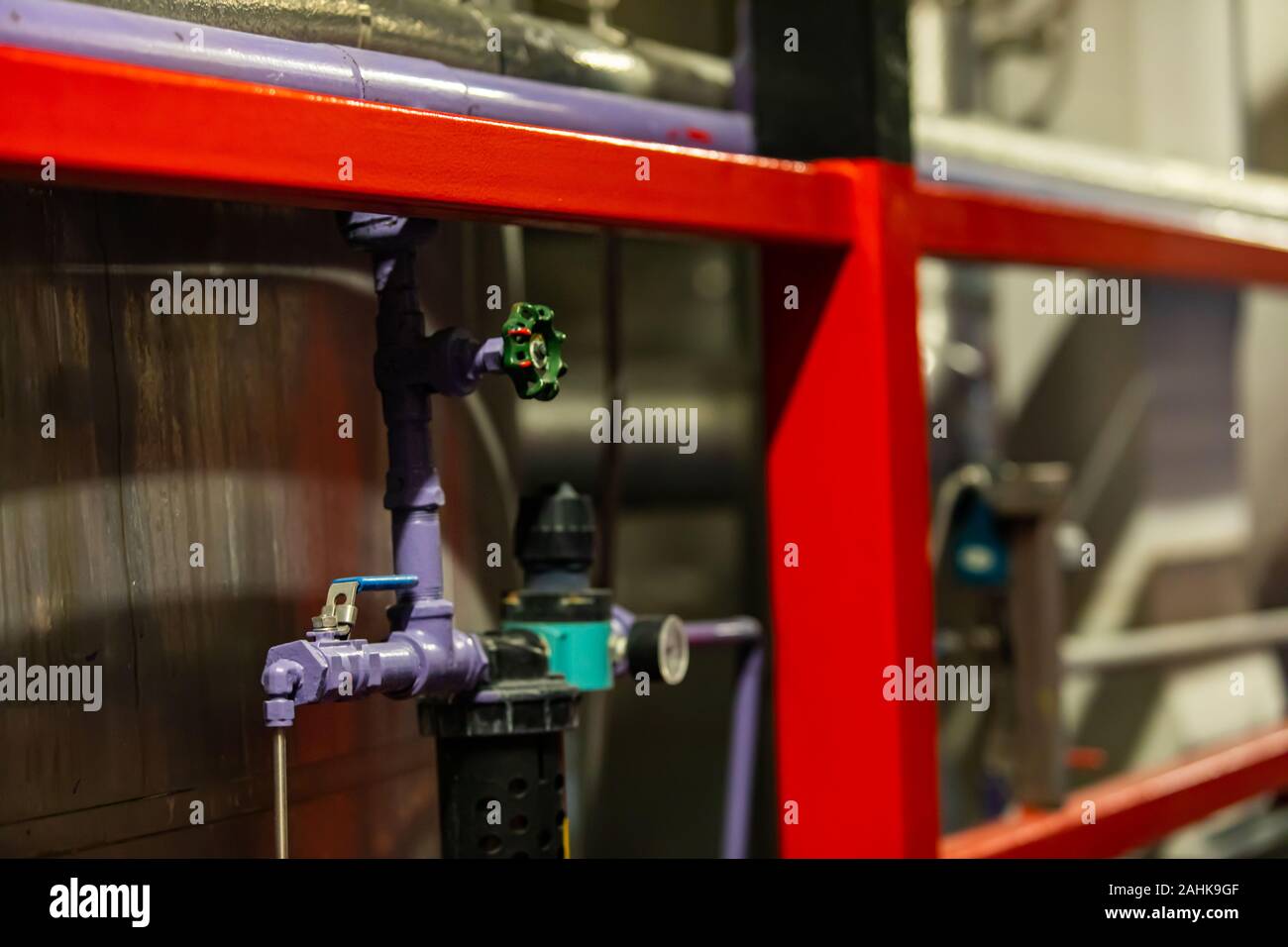 Violet pipes hi-res stock photography and images - Alamy