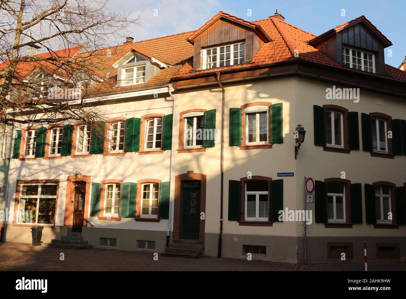 Historisches Gebäude im Zentrum von Schopfheim im Schwarzwald Stock ...