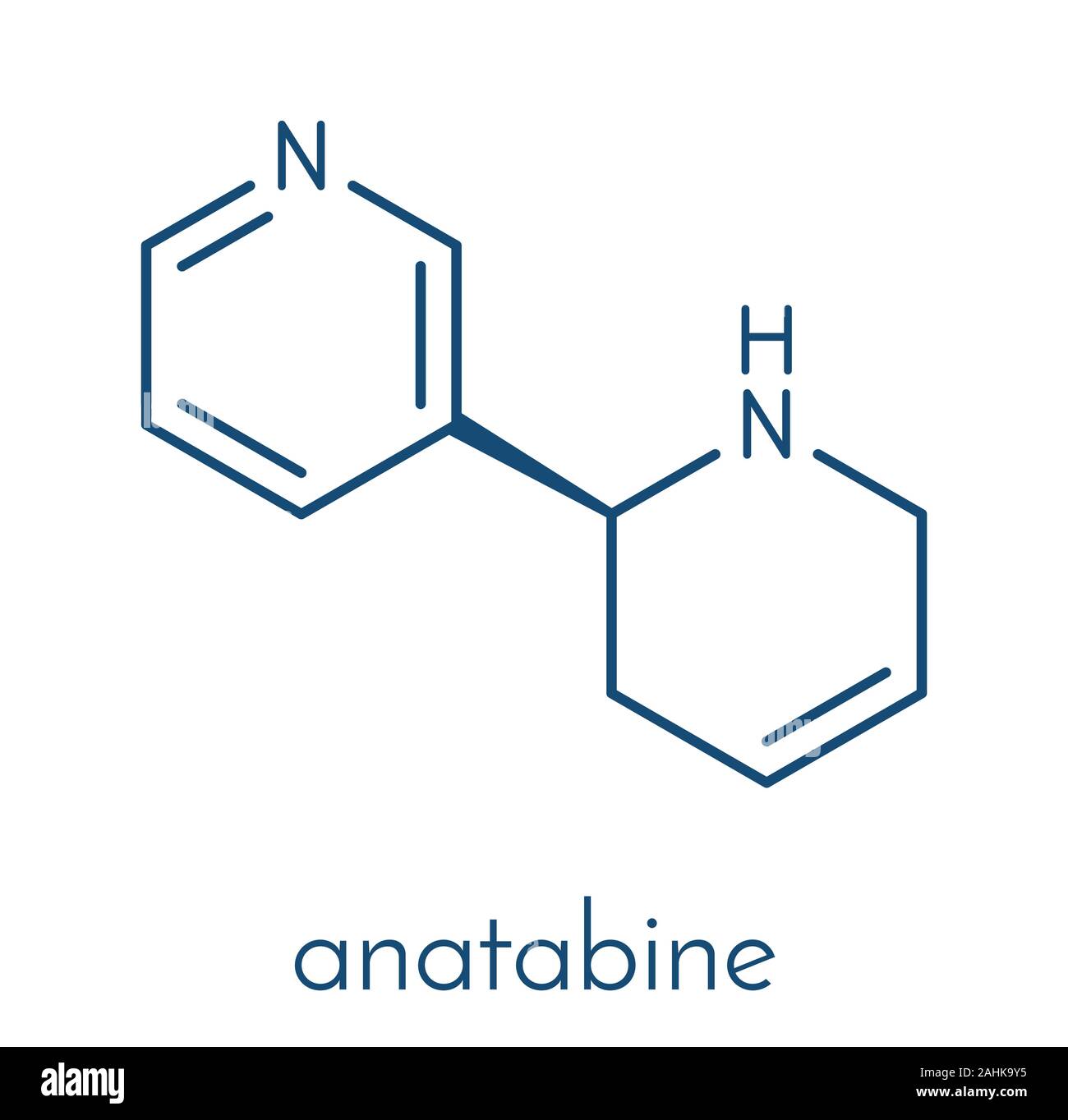 Anatabine alkaloid molecule. Skeletal formula Stock Vector Image & Art - Alamy